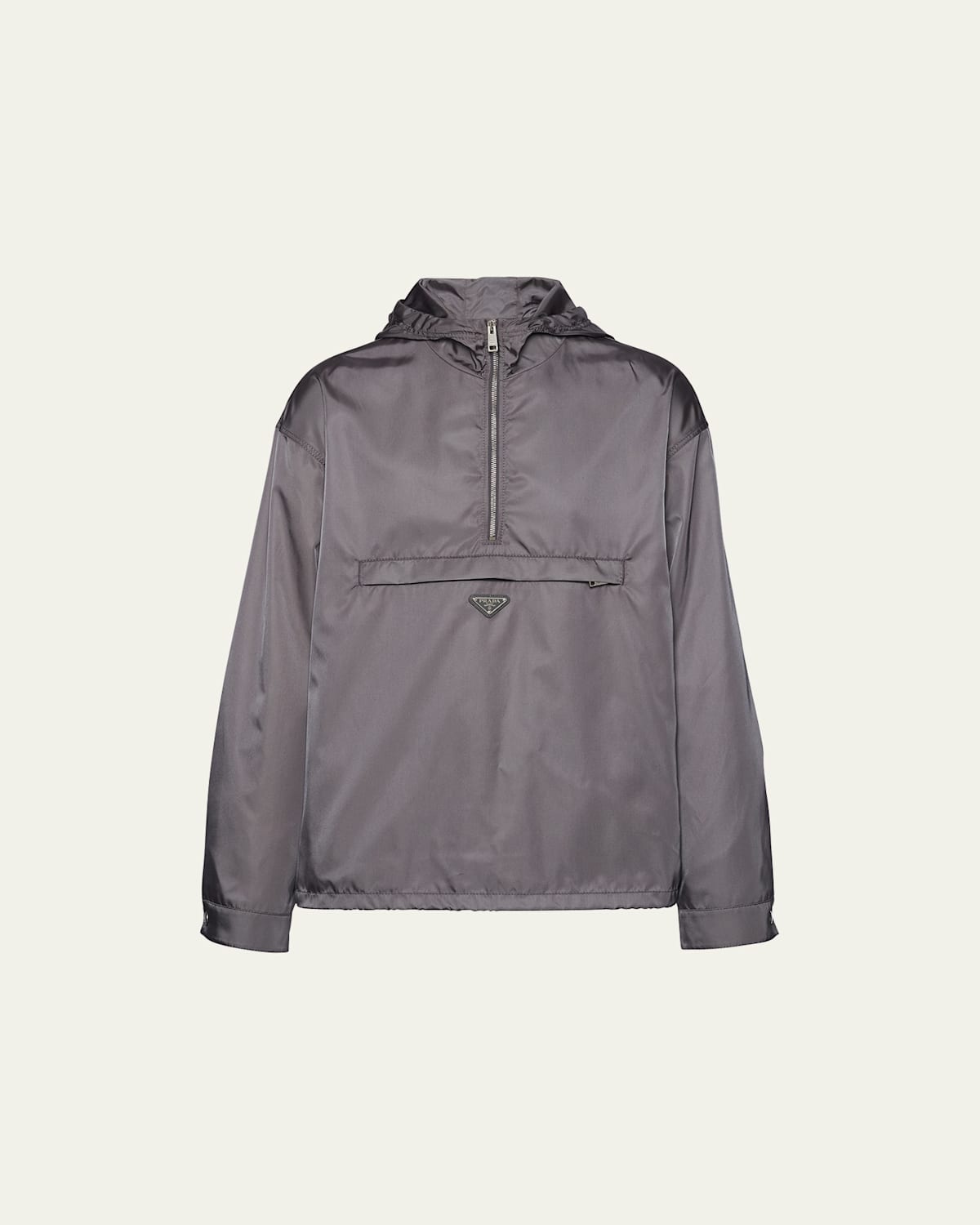 Prada Re-Nylon Pullover Anorak - Ferro | Editorialist
