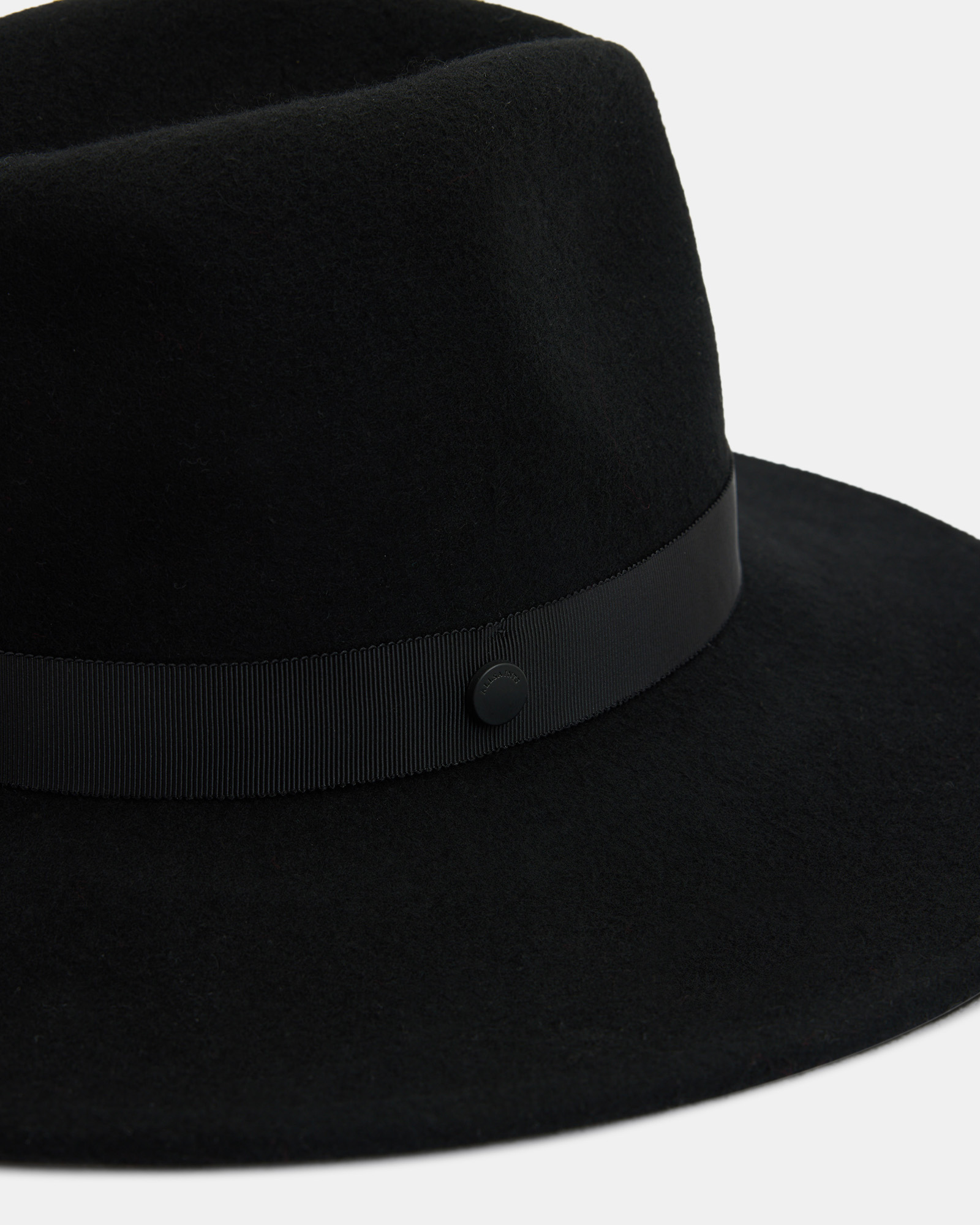 NWT All Saints Annie Black Wool Fedora Hat - one size Allsaints Annie Leopard Print Wool Fedora Hat In Brown - 40  main image 4