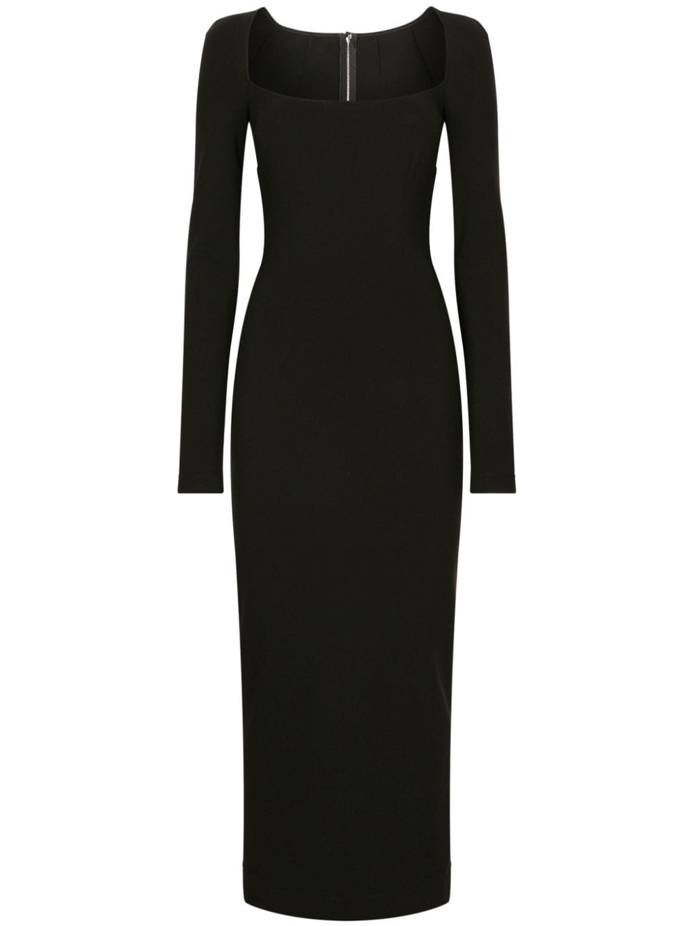 Dolce & Gabbana Long-Sleeve Midi Dress In Black - 27% Off | Editorialist