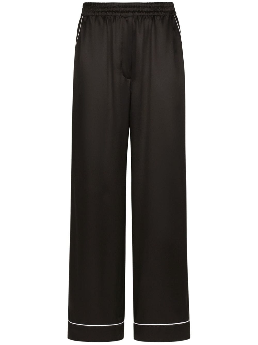 DOLCE & GABBANA Dolce & Gabbana Silk Palazzo Trousers
