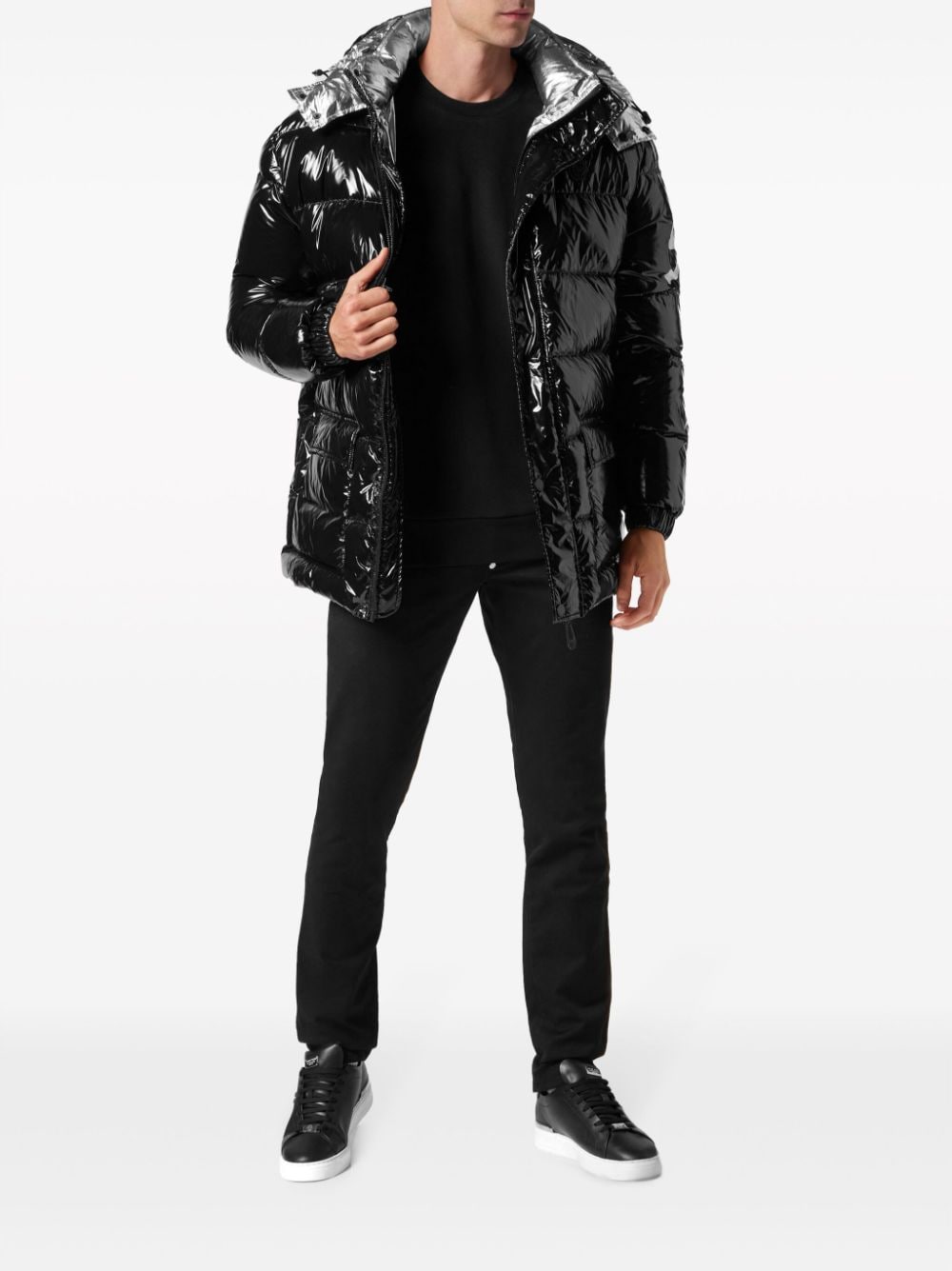 PHILIPP PLEIN Philipp Plein Skull-Print Padded Coat