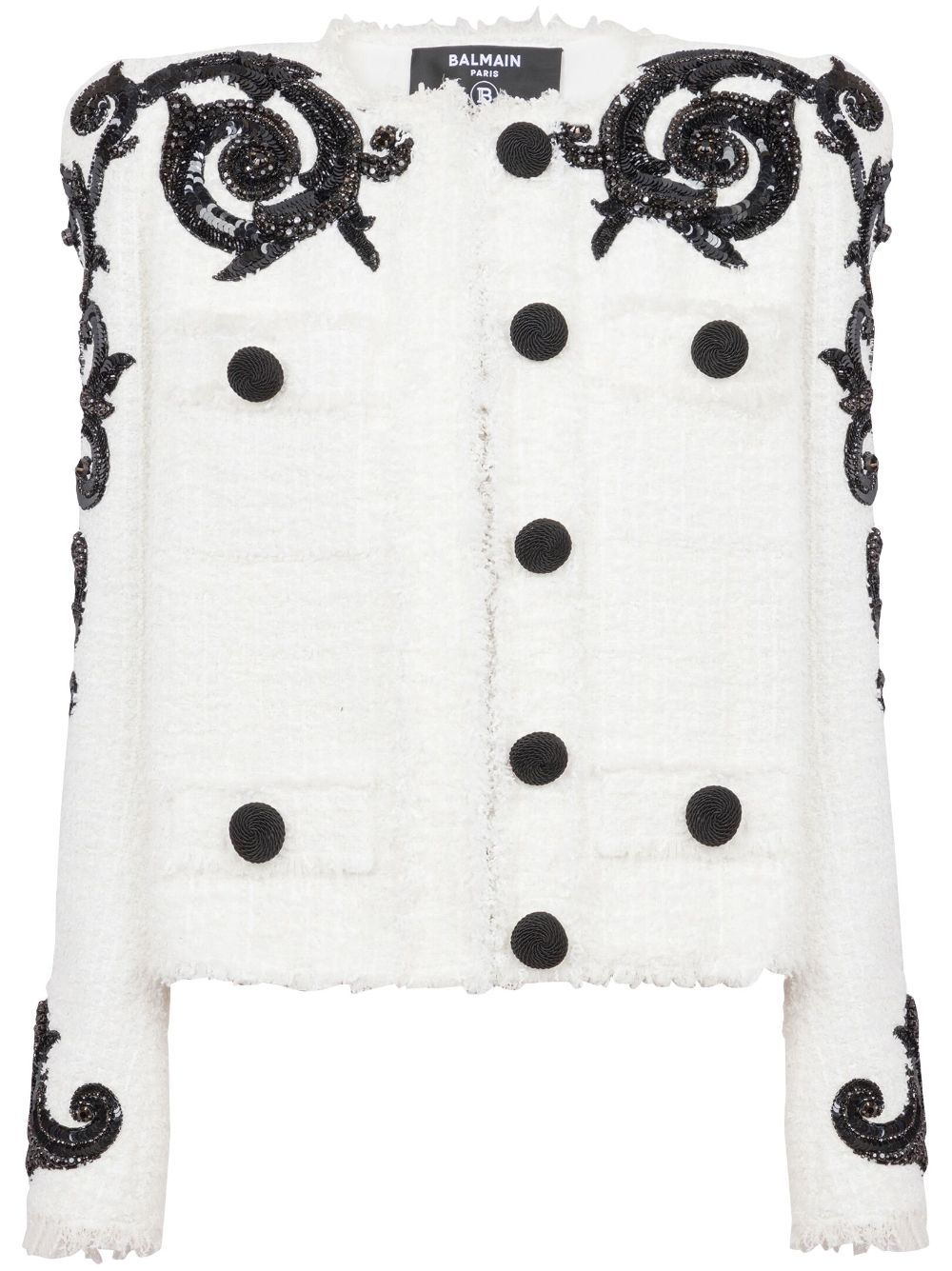 BALMAIN Balmain Embroidered Tweed Jacket
