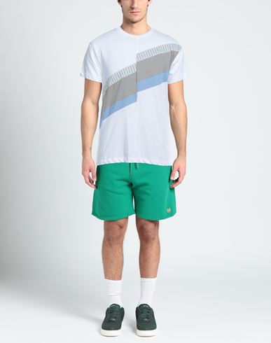 BIKKEMBERGS man t-shirt white size xxl cotton, elastane