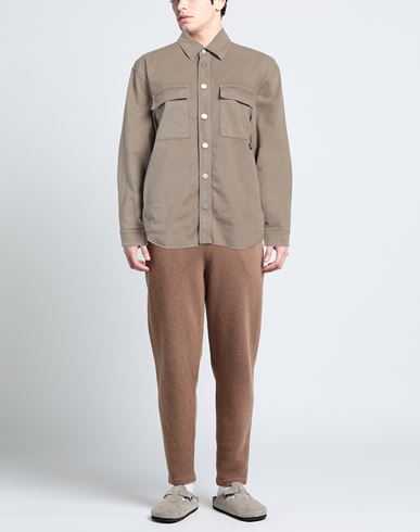 PAOLO PECORA man jacket beige size s cotton, elastane