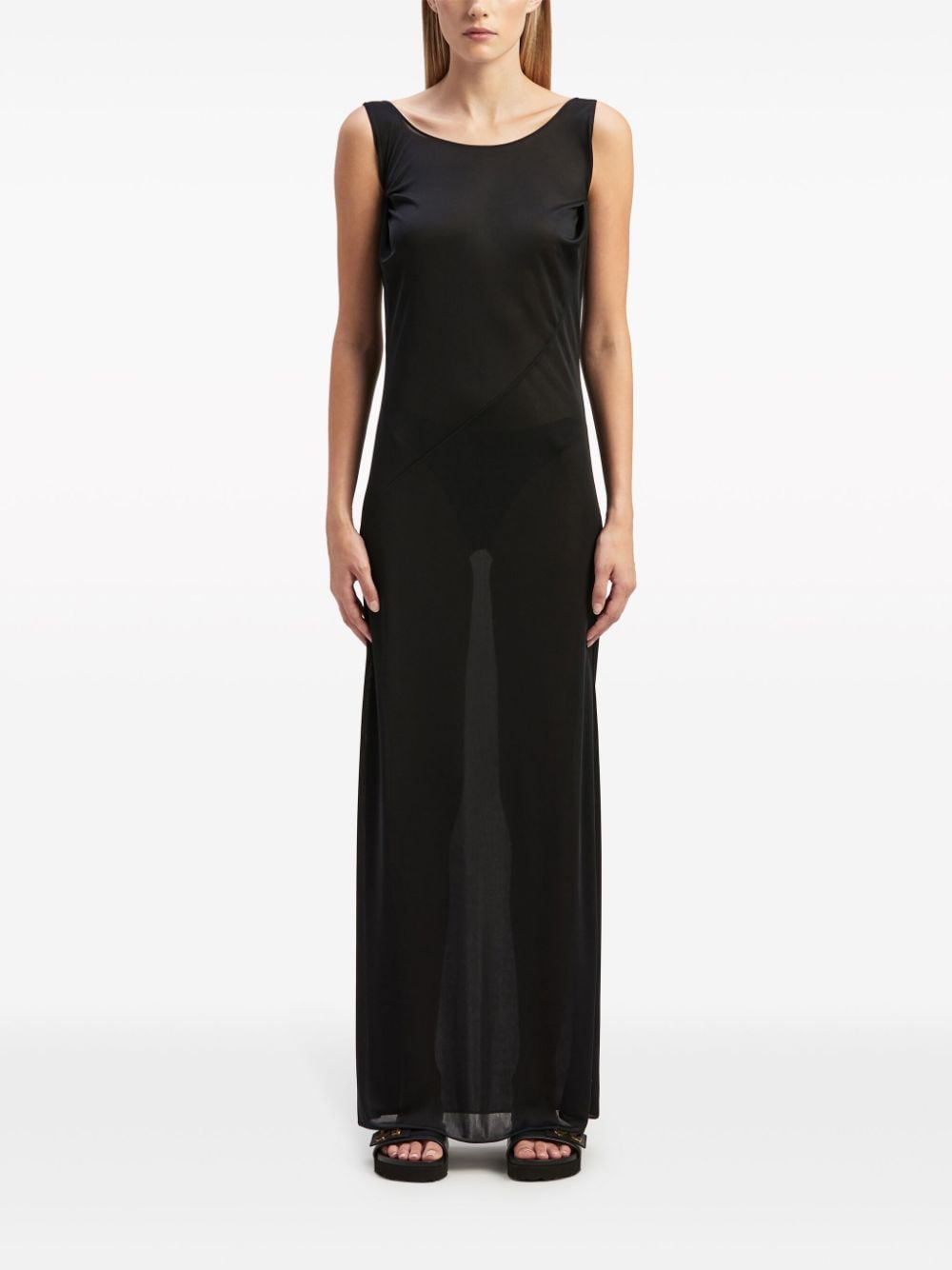 PALM ANGELS Palm Angels Open-Back Maxi Dress