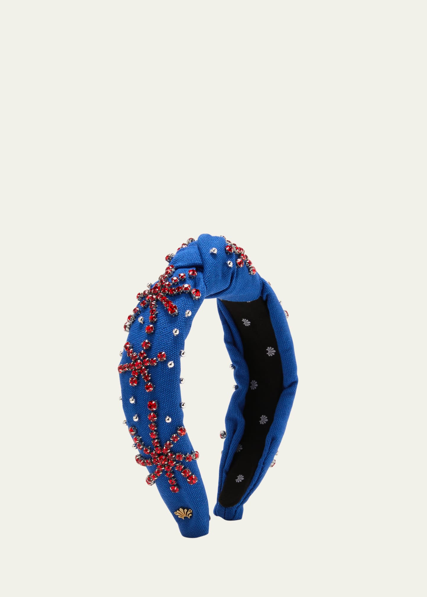 Lele Sadoughi Embellished Firework Knotted Headband In  display picture 2