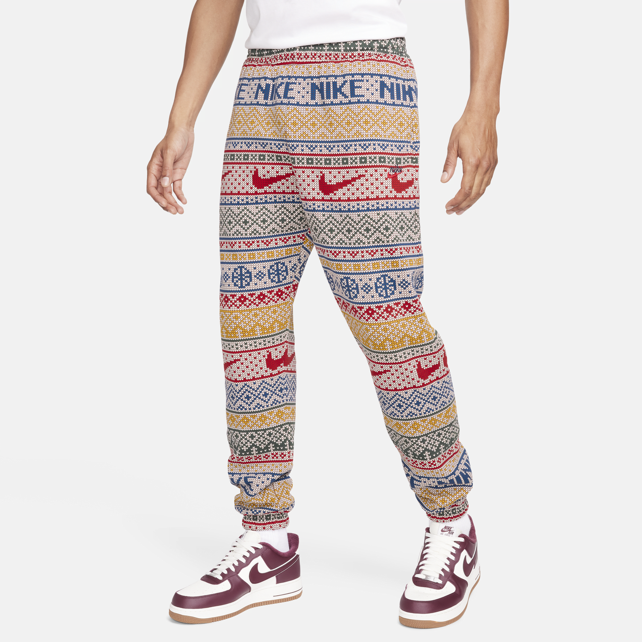 Nike Sportswear Club Fleece Holiday Pants In Brown - 49% Off