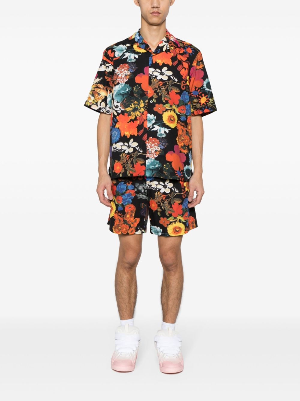 MOSCHINO Moschino Floral-Print Pleated Shorts