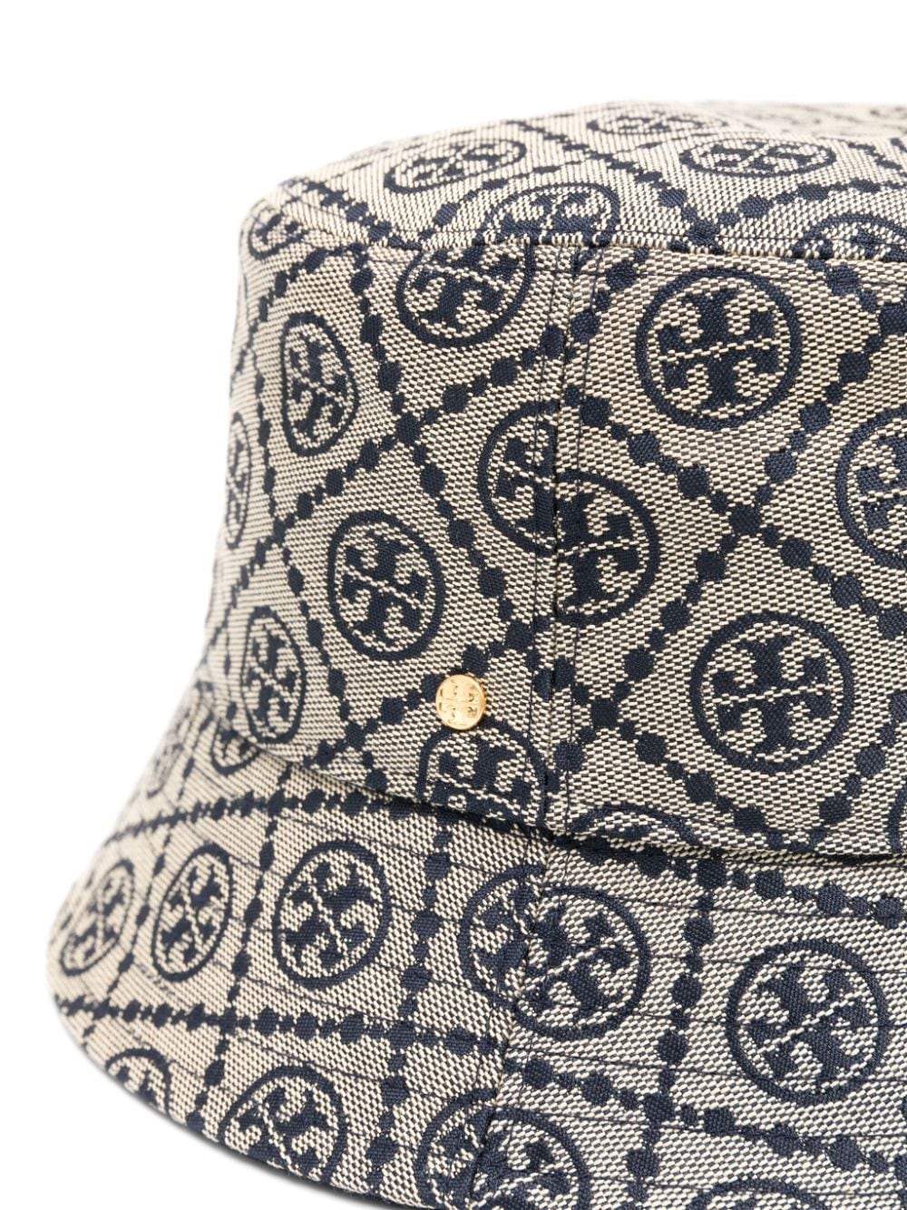 Tory Burch T Monogram Bucket Hat - Black | Editorialist display picture 2