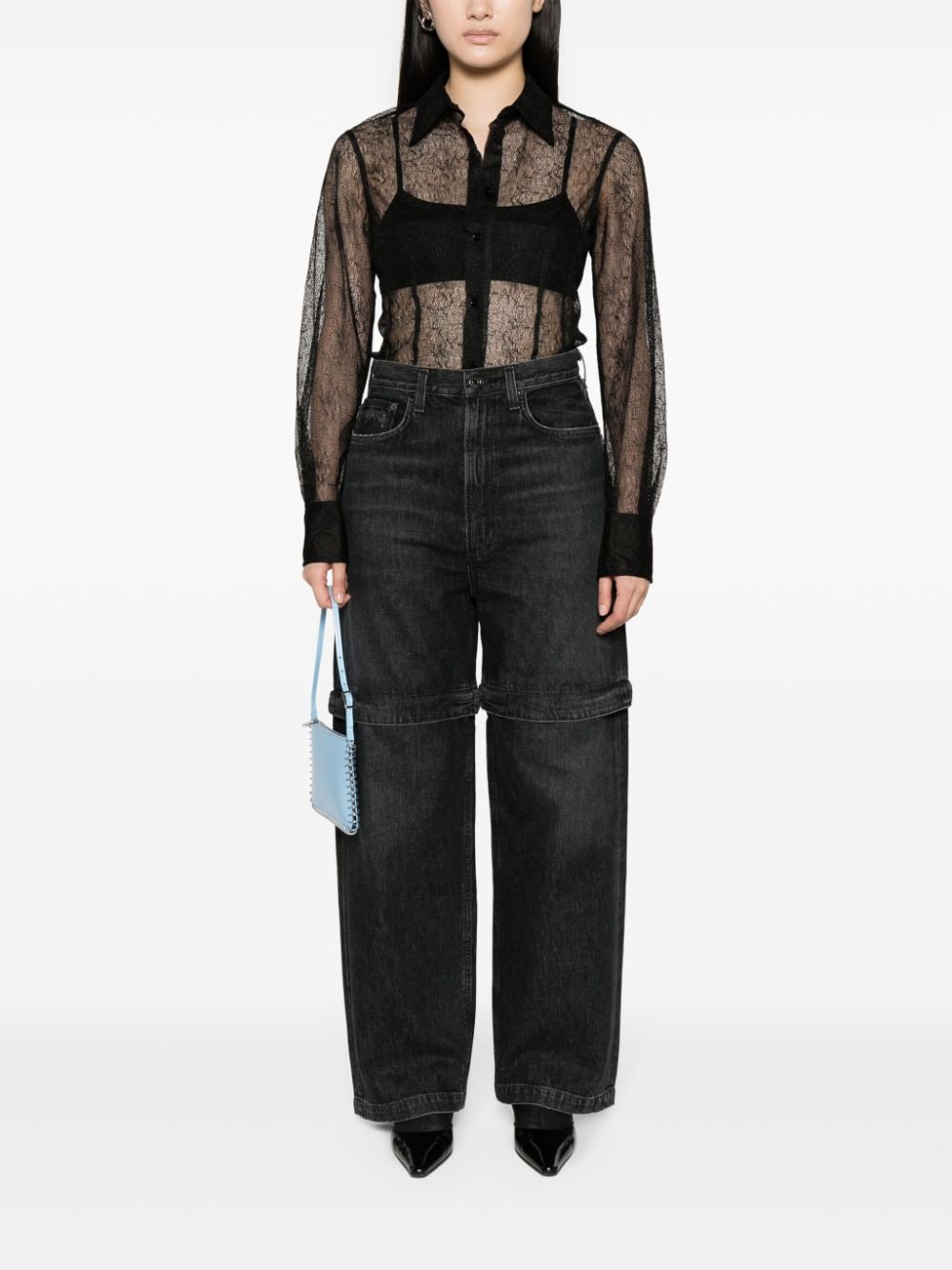 HELMUT LANG Helmut Lang Mesh Button-Up Shirt