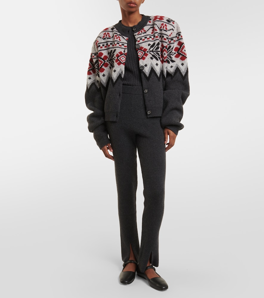 MAGDA BUTRYM Magda Butrym Ribbed-Knit Slim Pants