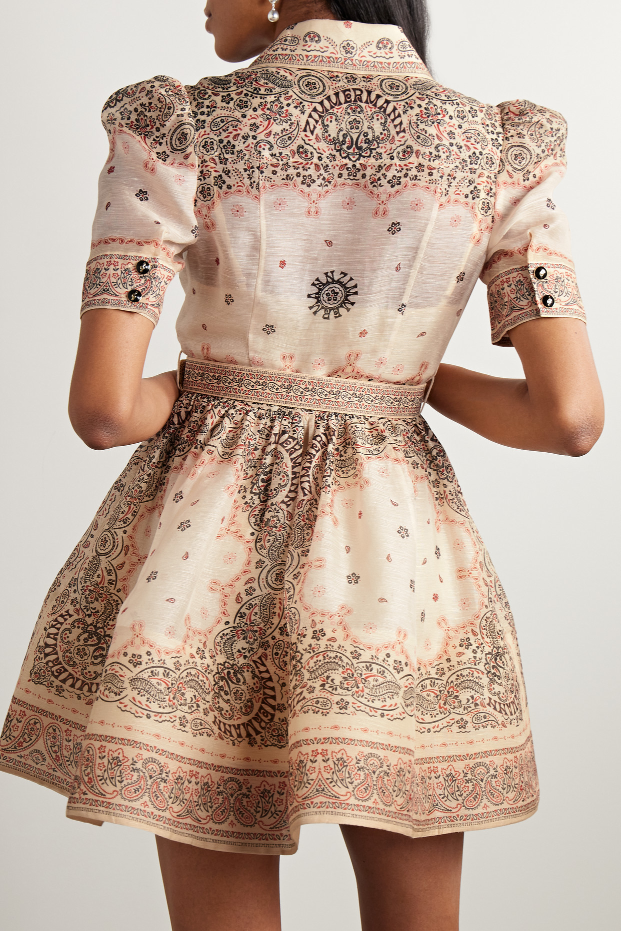 knee length dresses for ladies Zimmermann Matchmaker Mini Yellow – Lizzie Lend