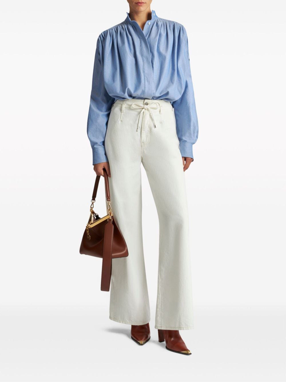 ETRO ETRO High-Rise Wide-Leg Jeans