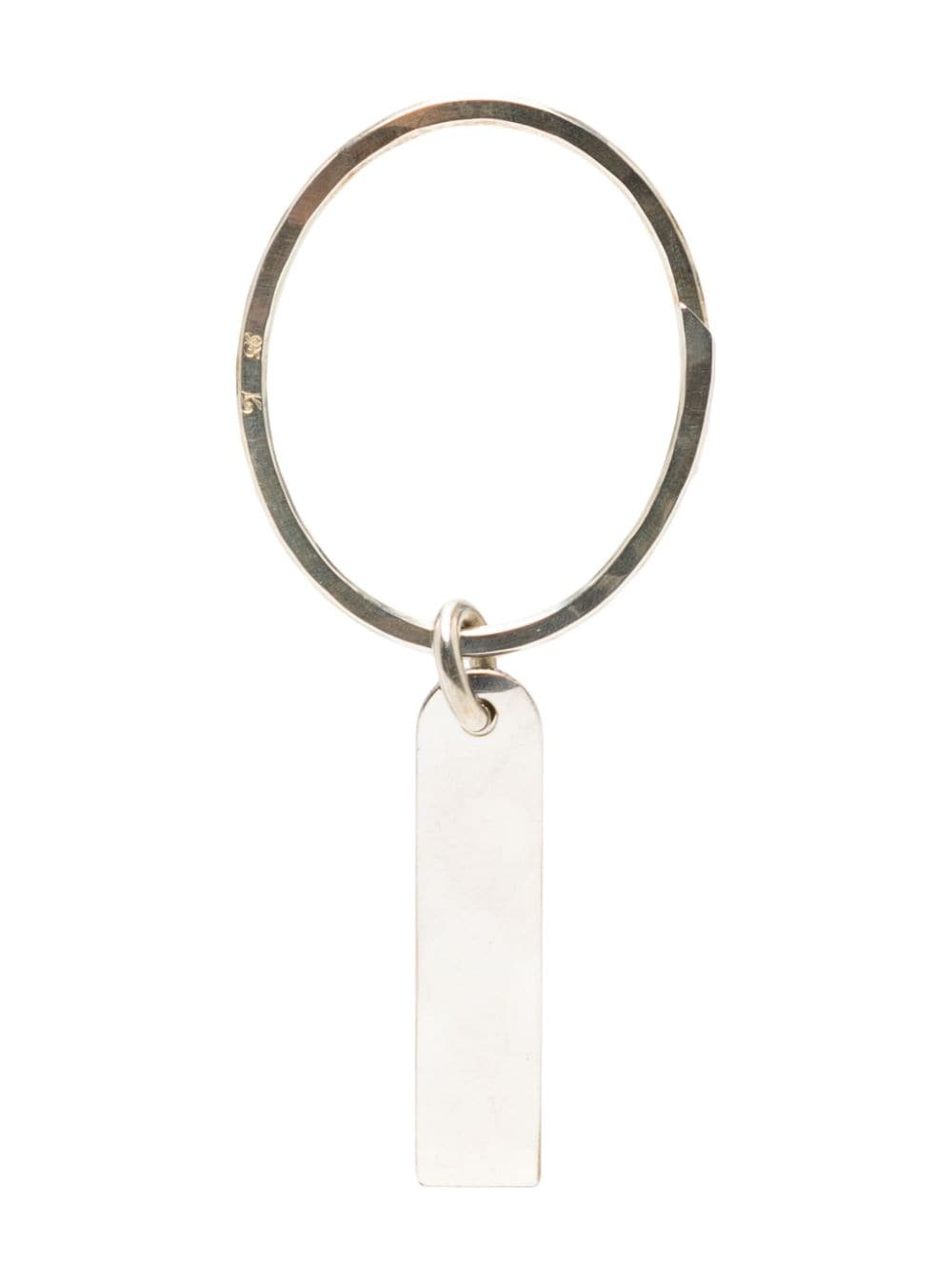 Werkstatt:MüNchen Name Plate Keyring In Silver - 39% Off