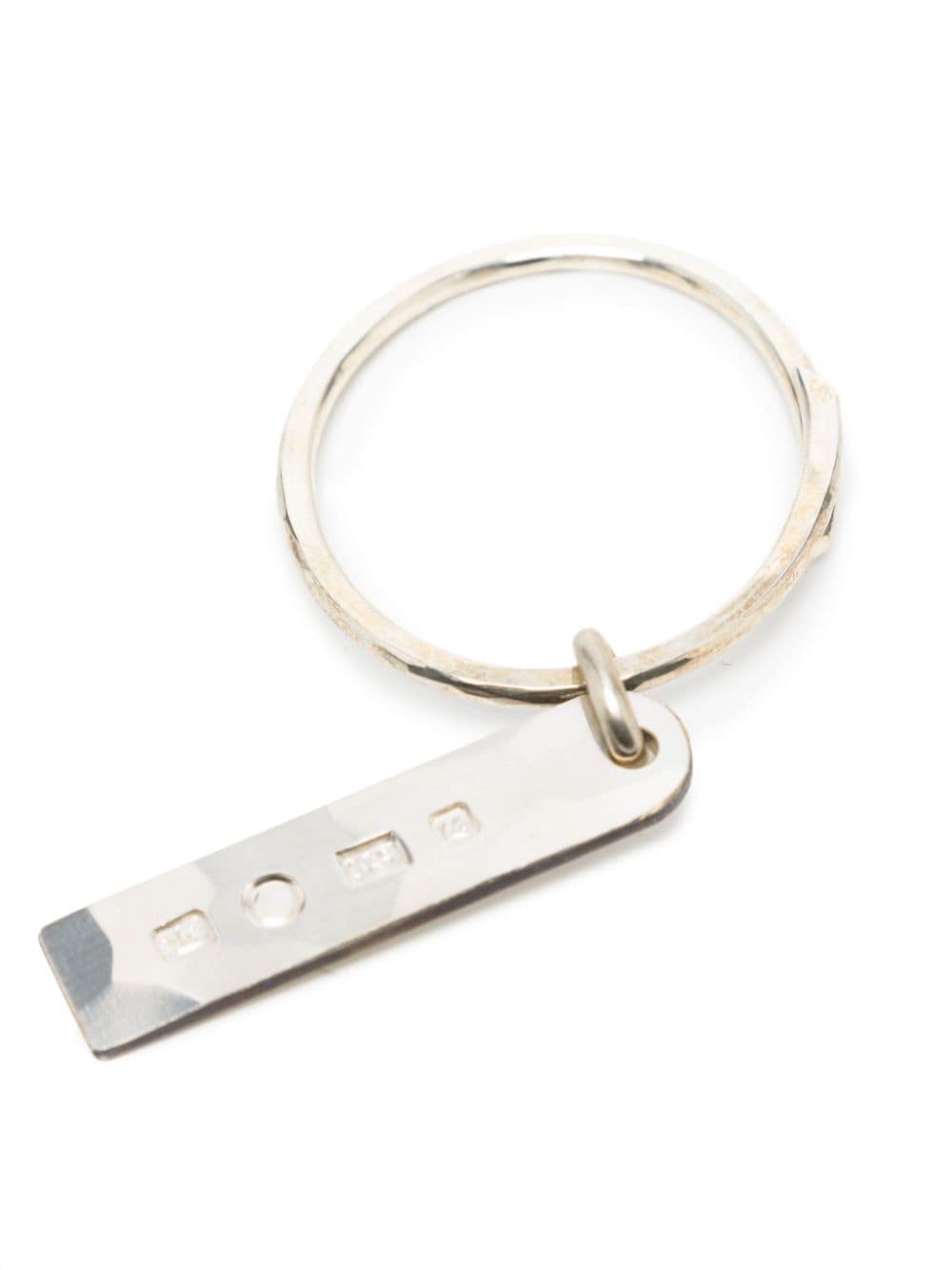 Werkstatt:MüNchen Name Plate Keyring In Silver - 39% Off