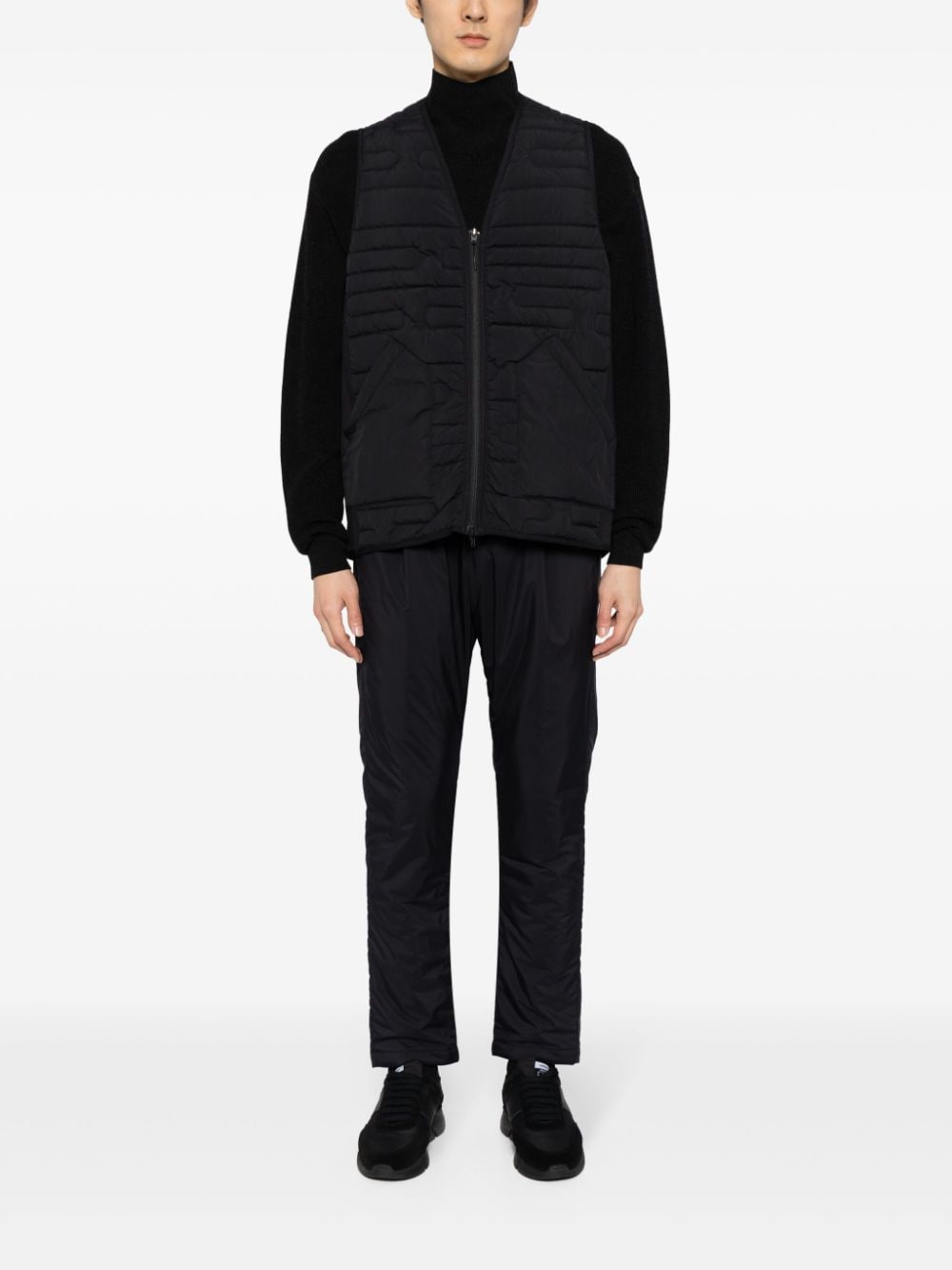 HERNO Herno Elasticated-Waist Tapered Trousers