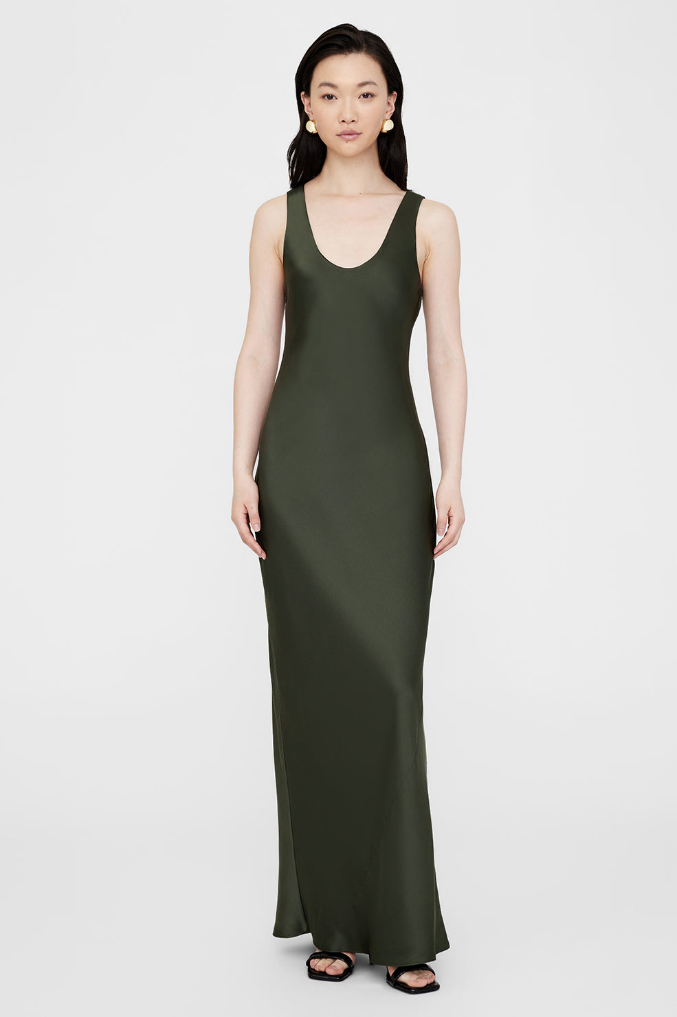 anine bing green dress Buy SALE Camille Maxi - Olive At 50% Off Made