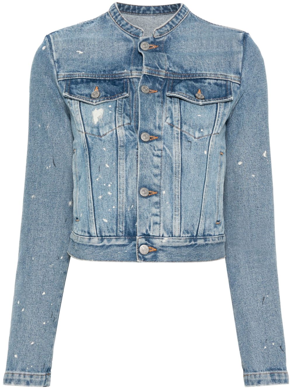 MAISON MARGIELA MM6 Maison Margiela Distressed Denim Jacket