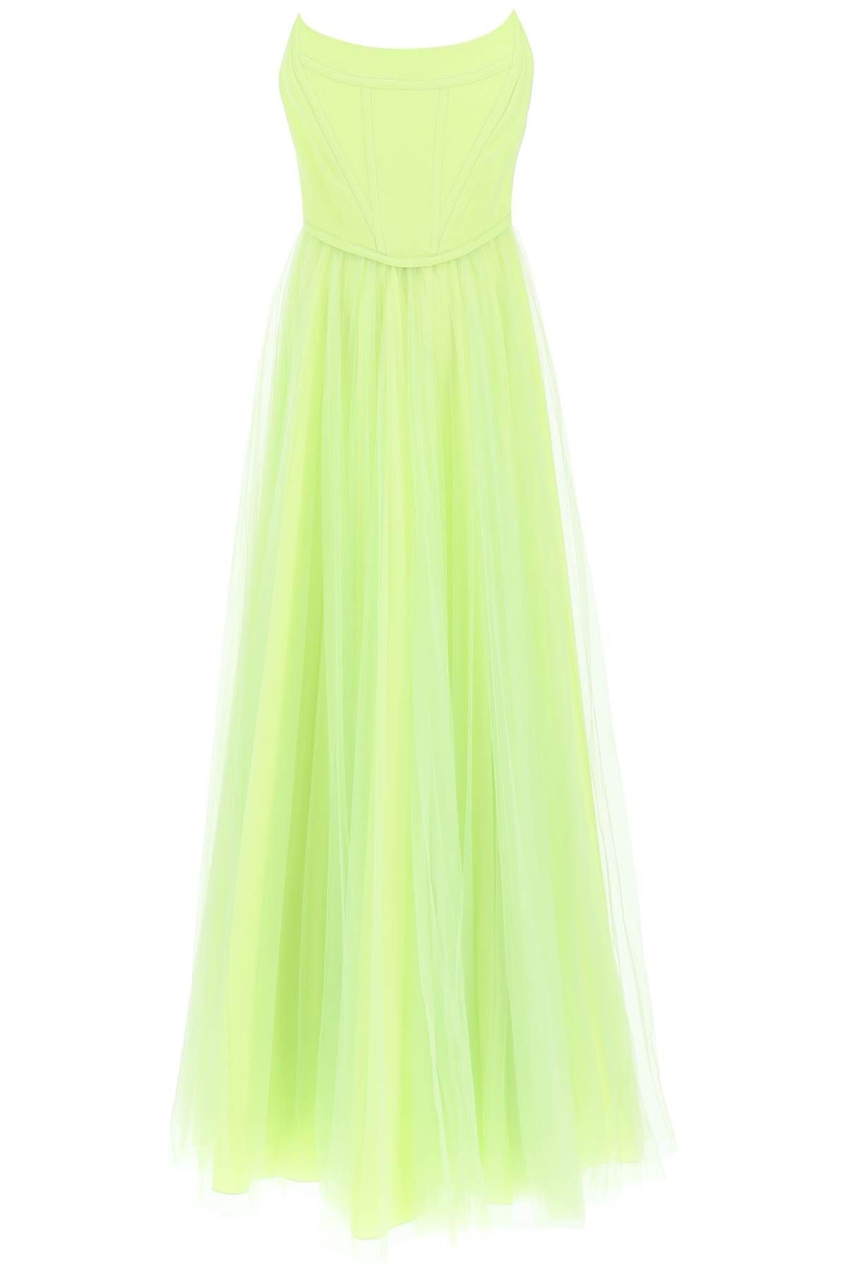 neon green tulle dress Own Your Rage Neon Green Tulle Dress – HARMONIA NY main image 0
