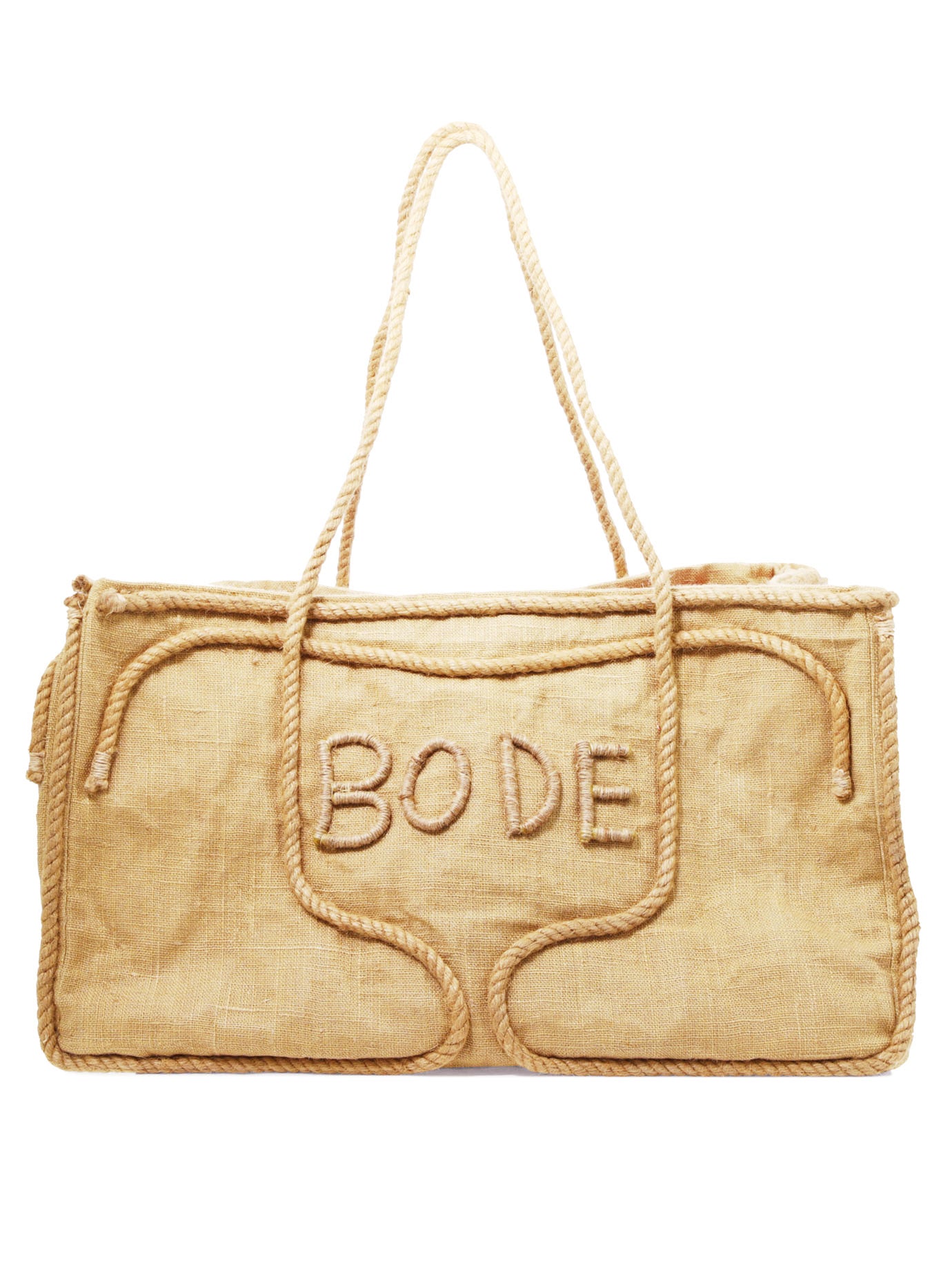 Bode Rope Tote Bag In Beige - 55% Off | Editorialist