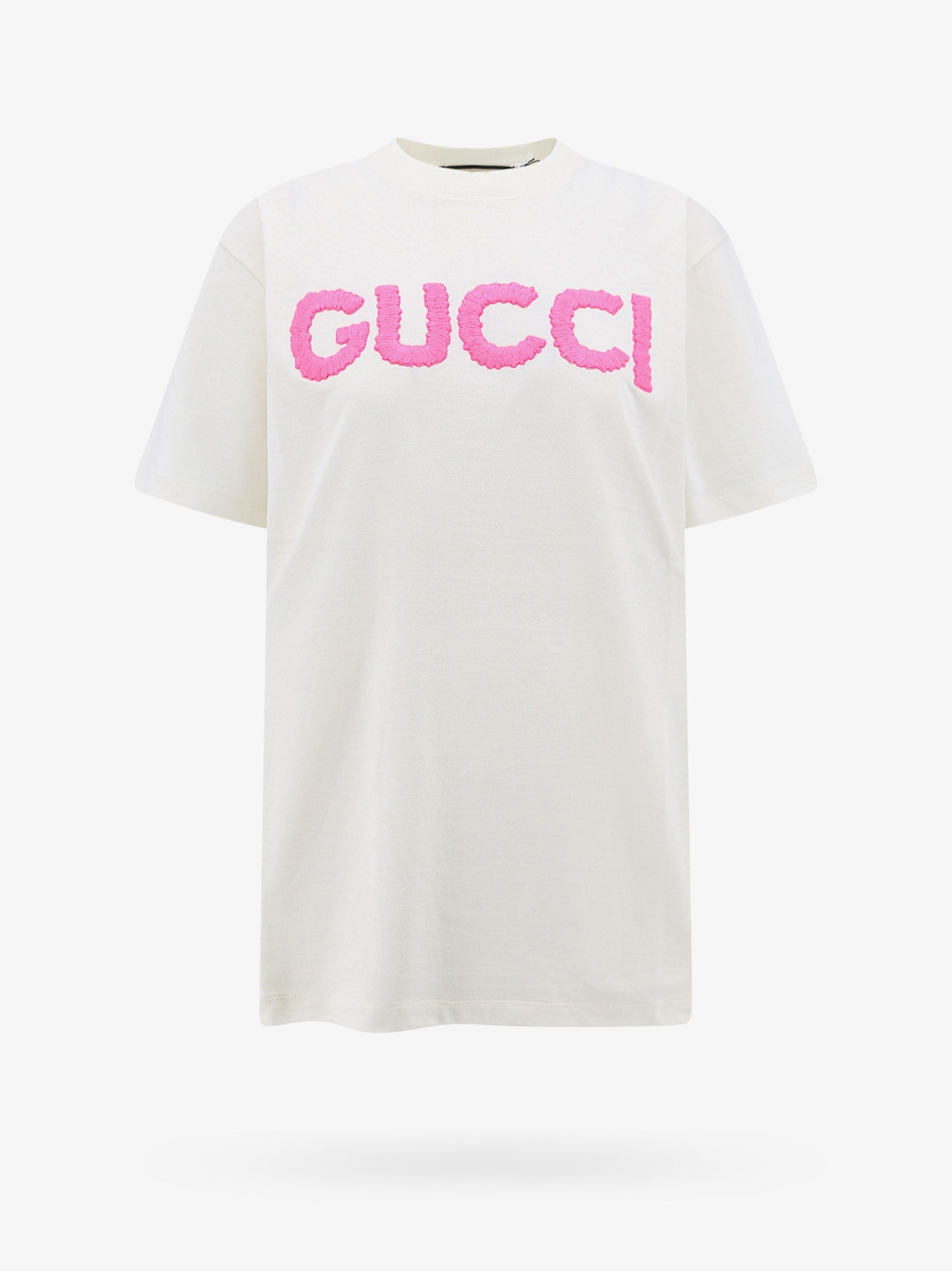GUCCI ロゴTシャツプレゼント♡ホワイト&amp;マゼンタ WMNS) Gucci Beverly Hills Cherry T-Shirt 'Off White' 580762-XJCRJ-9095