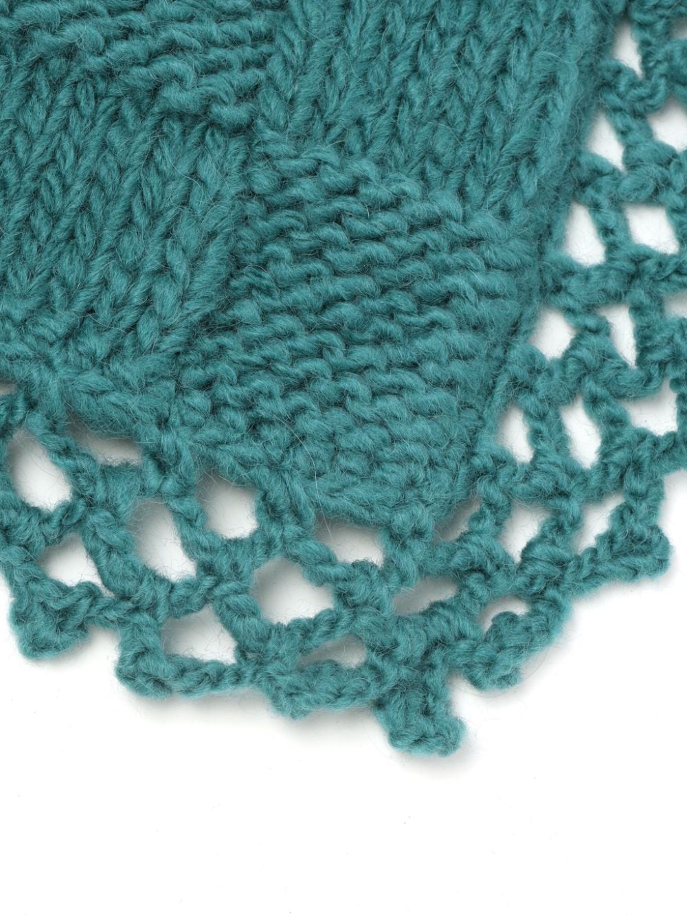 Kiko Kostadinov Aspasia Crochet-Knit Scarf In Blue - 50% Off