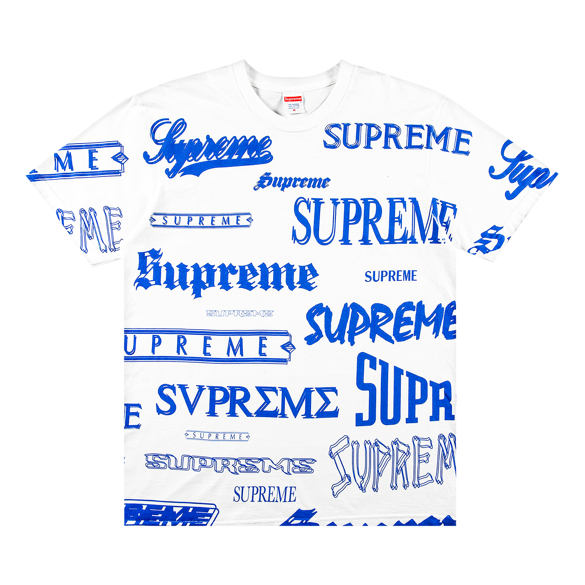 Supreme Multi Logo Tee - White | Editorialist