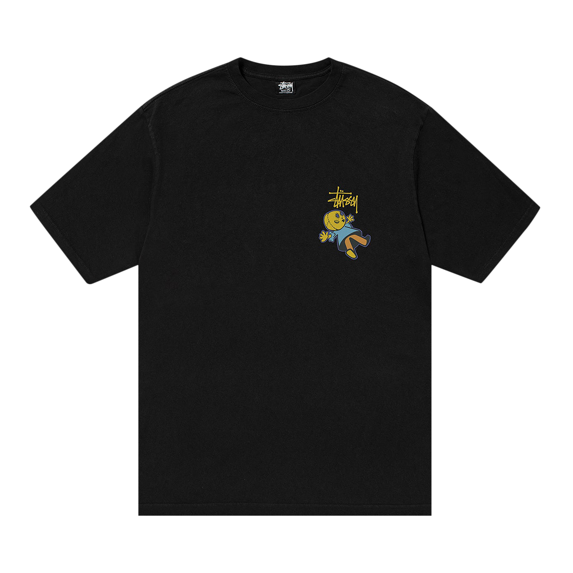 StüSsy Big & Meaty Pigment Dyed Tee - Black | Editorialist