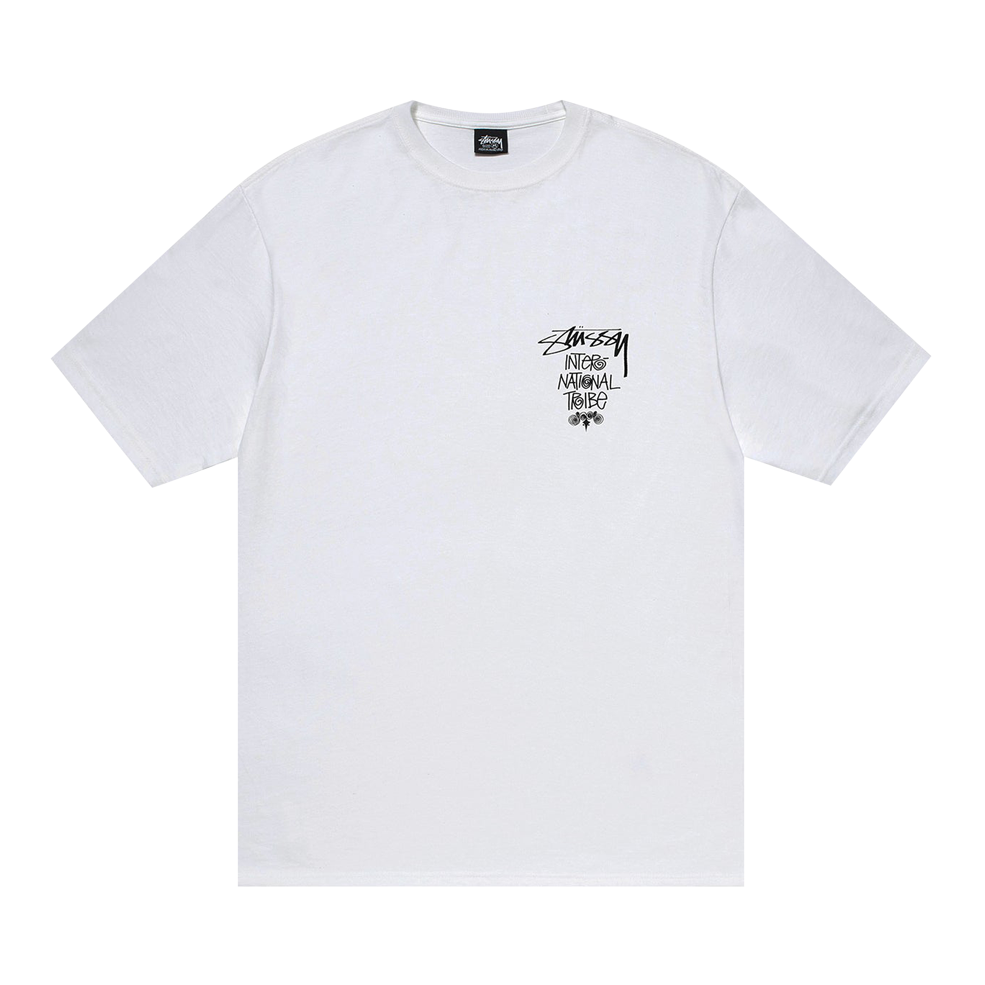 StÜssy Tribe Stack Tee - White | Editorialist