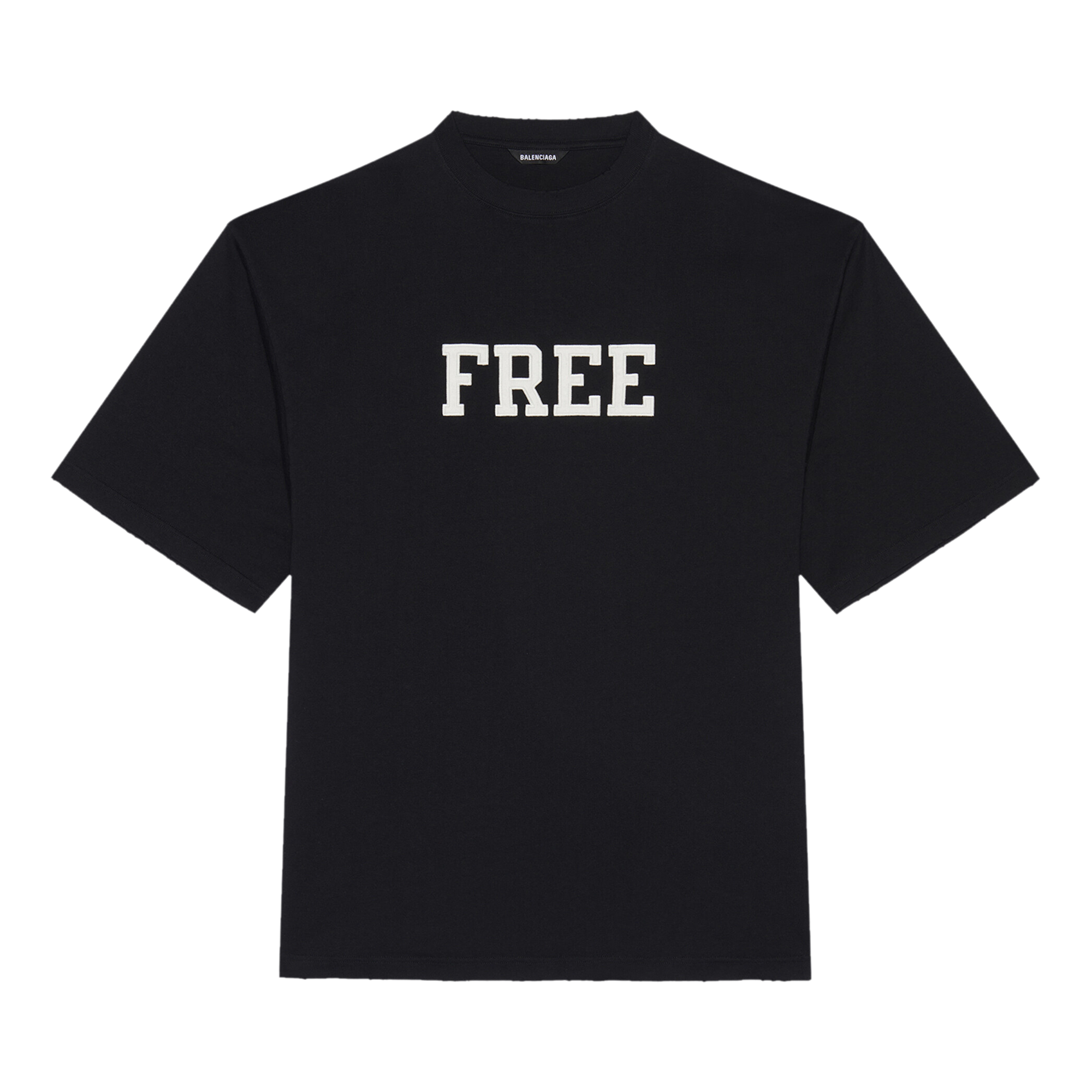 Balenciaga Languages Logo Tee /Multicolor - Black | Editorialist