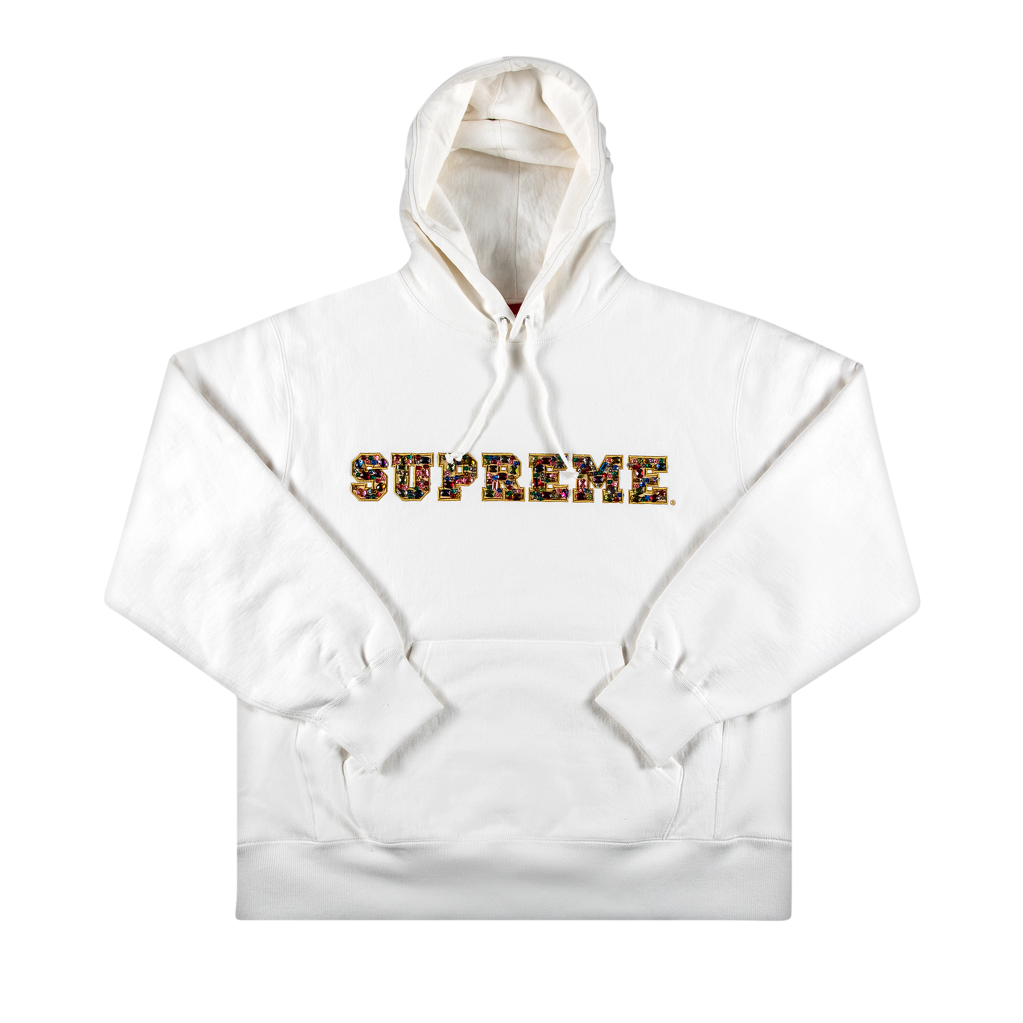 Supreme Jewels Hooded Sweatshirt　M Supreme Jewels Hooded Sweatshirt - White | Editorialist