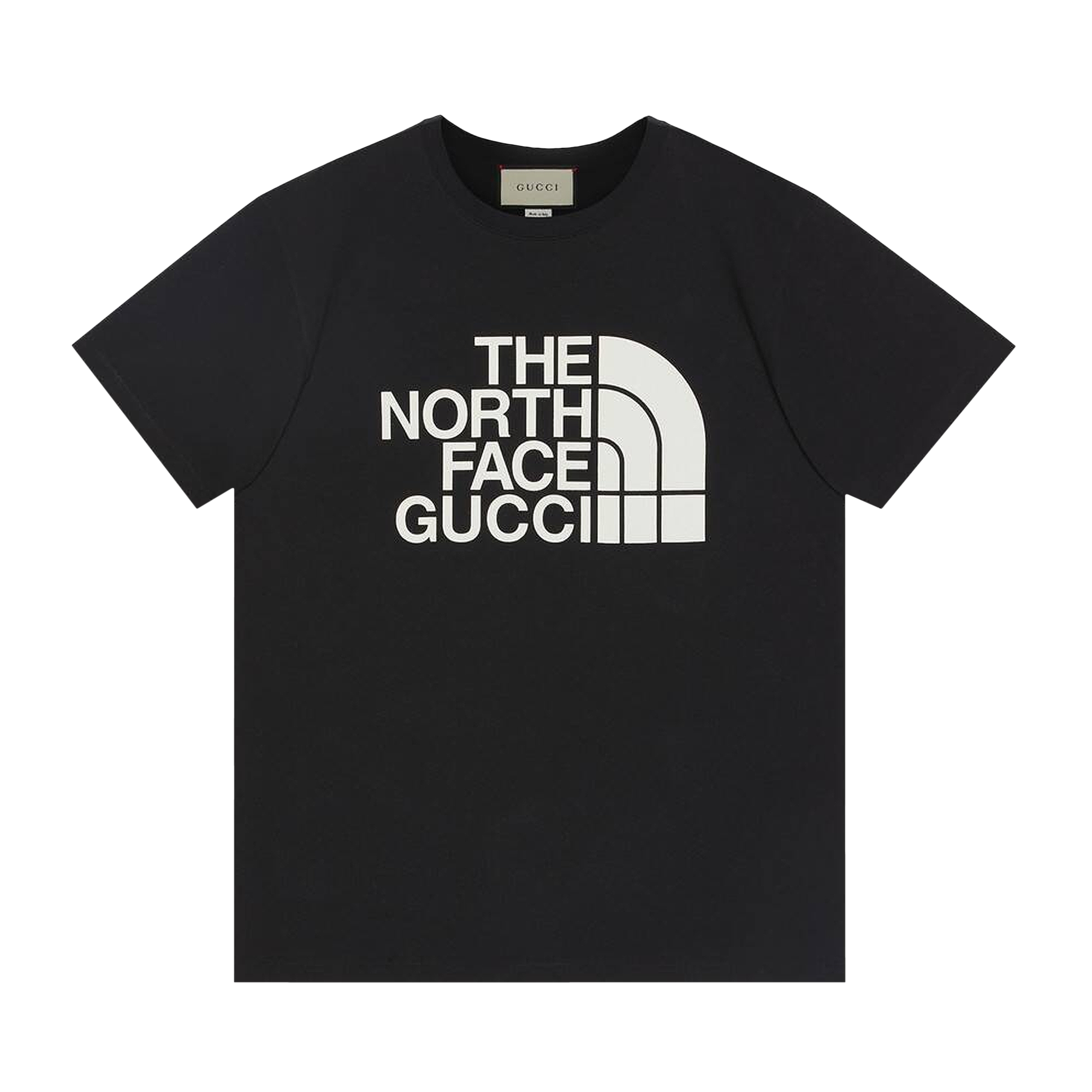 The North Face X Gucci Cotton T-Shirt In Black | Editorialist