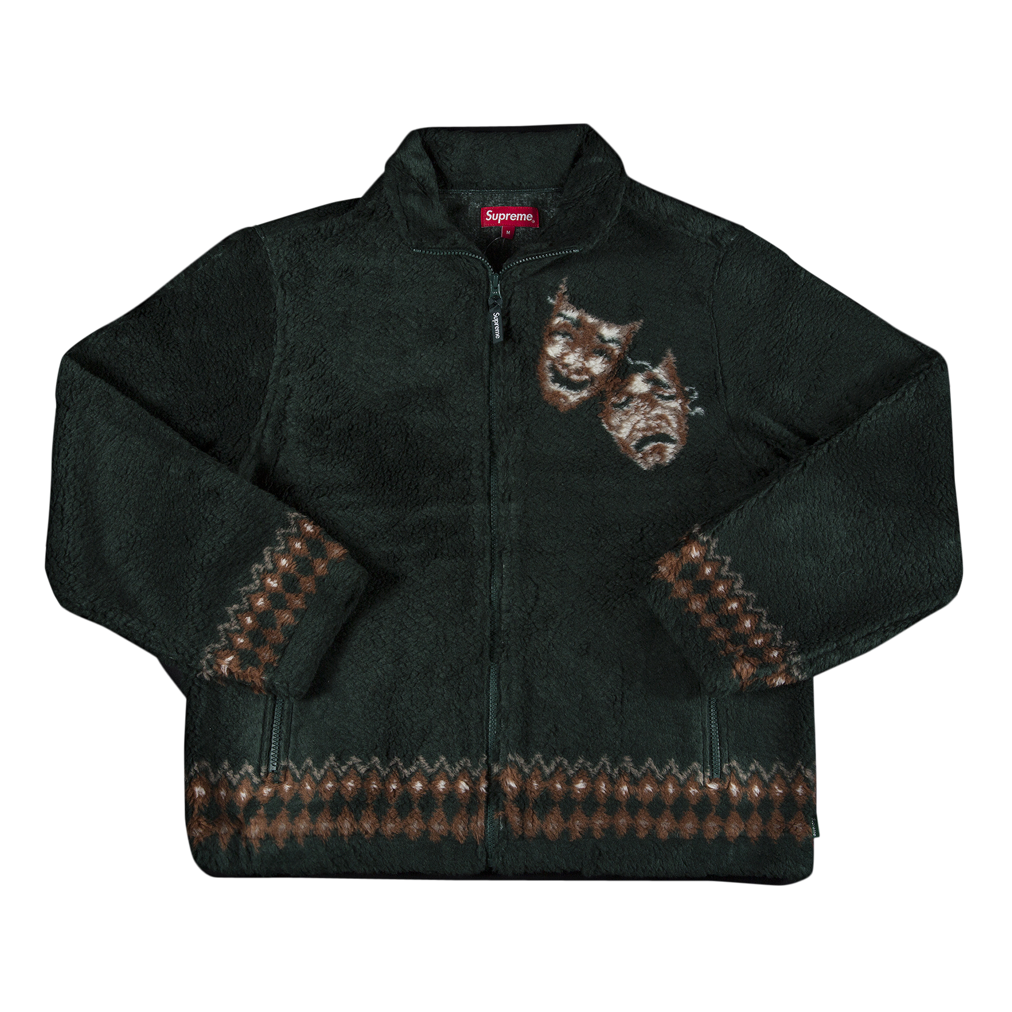 Supreme Drama Mask Fleece Jacket - Black | Editorialist
