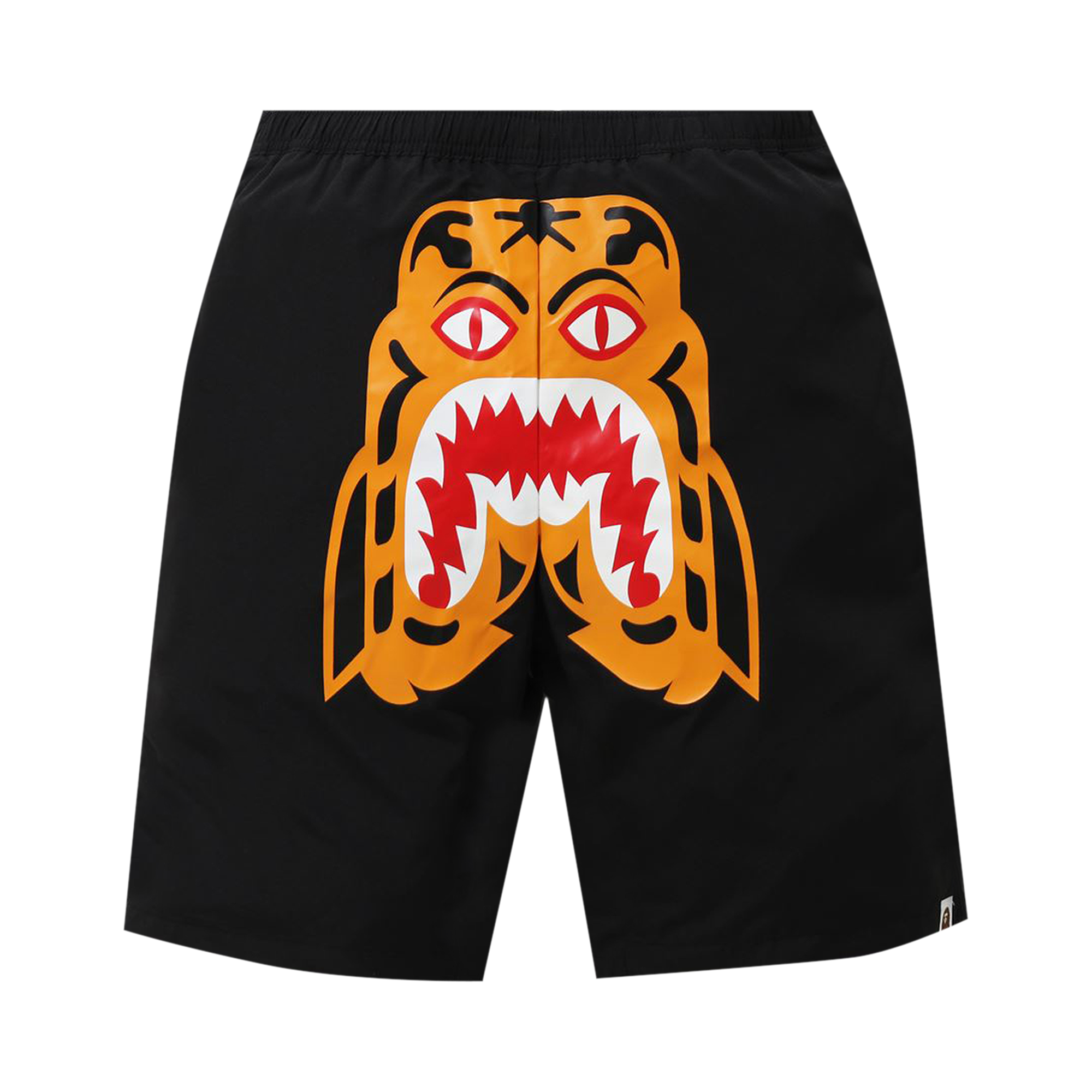 A Bathing Ape Tiger Beach Shorts - Black | Editorialist
