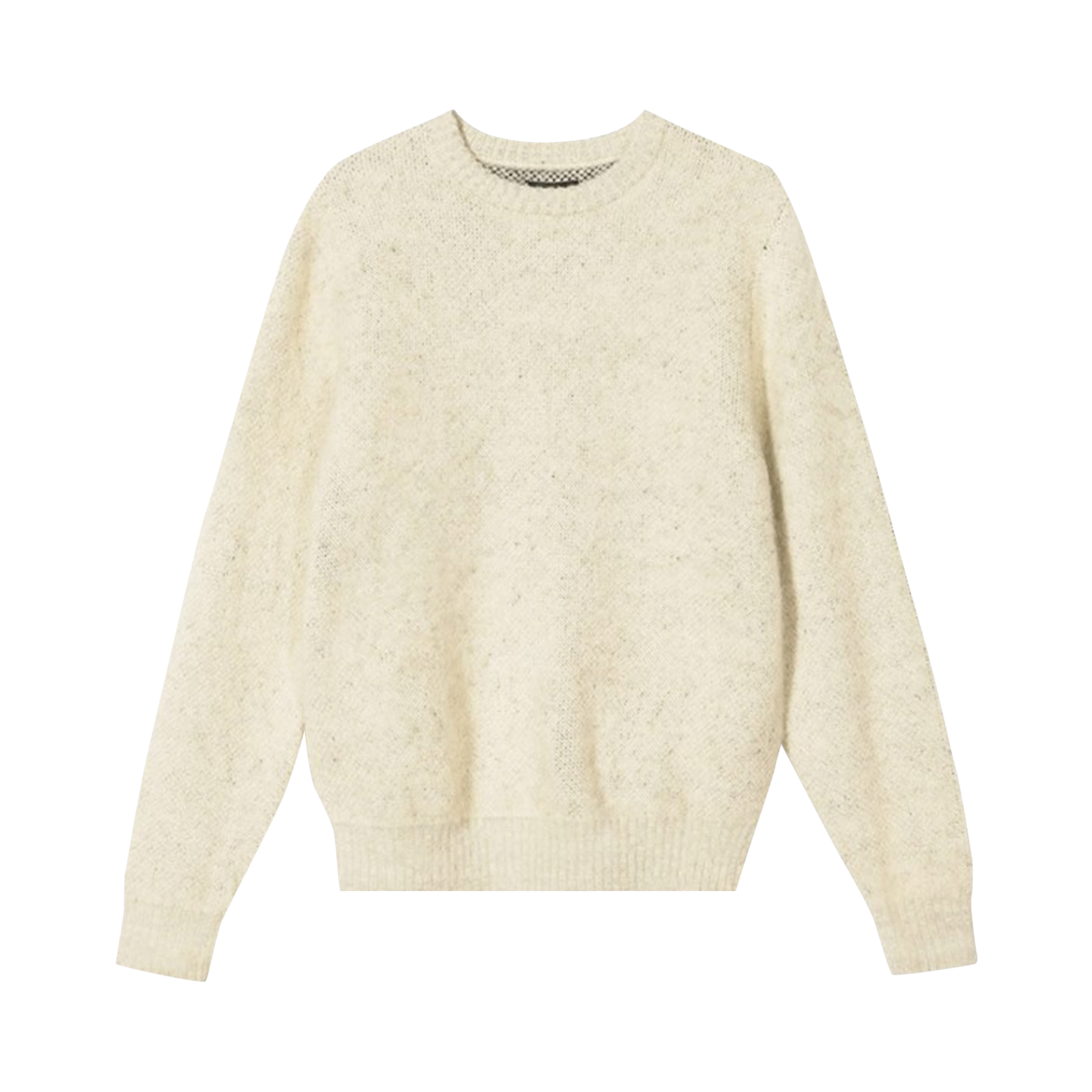 StüSsy 8 Ball Heavy Brushed Mohair Sweater - Cream | Editorialist