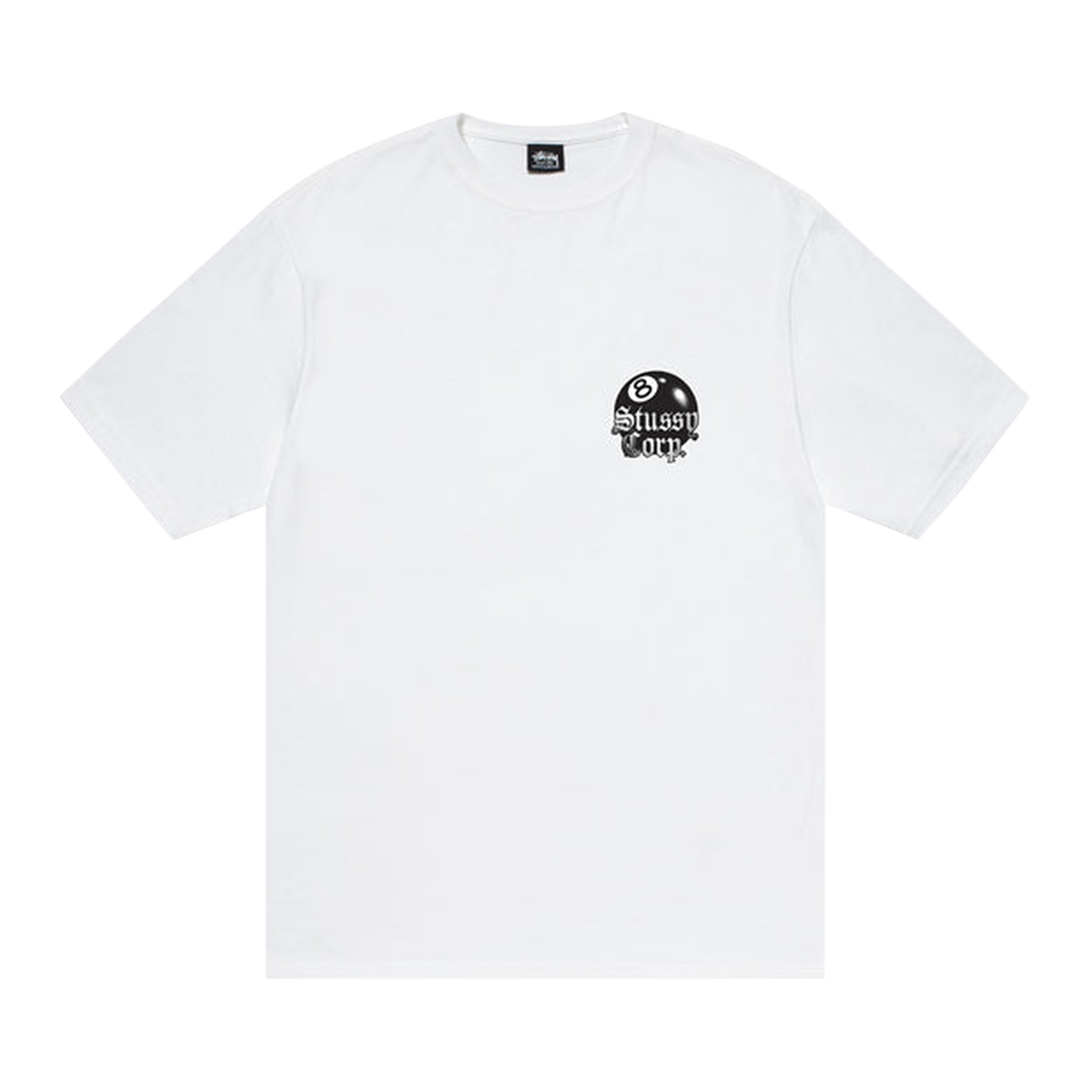 StüSsy X Born X Raised 8 Ball Tee In White | Editorialist