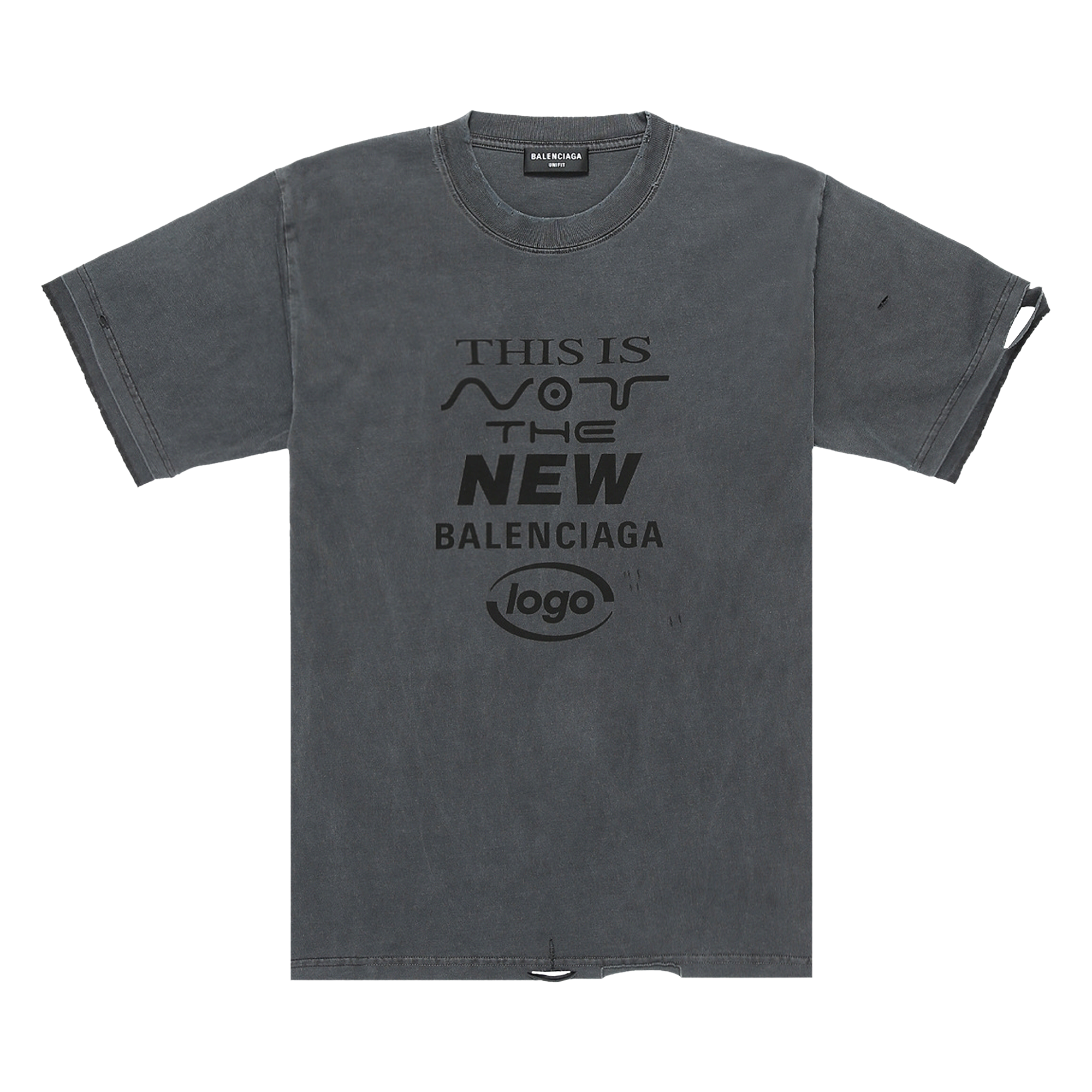 Balenciaga Organic Cotton Tee - Black | Editorialist