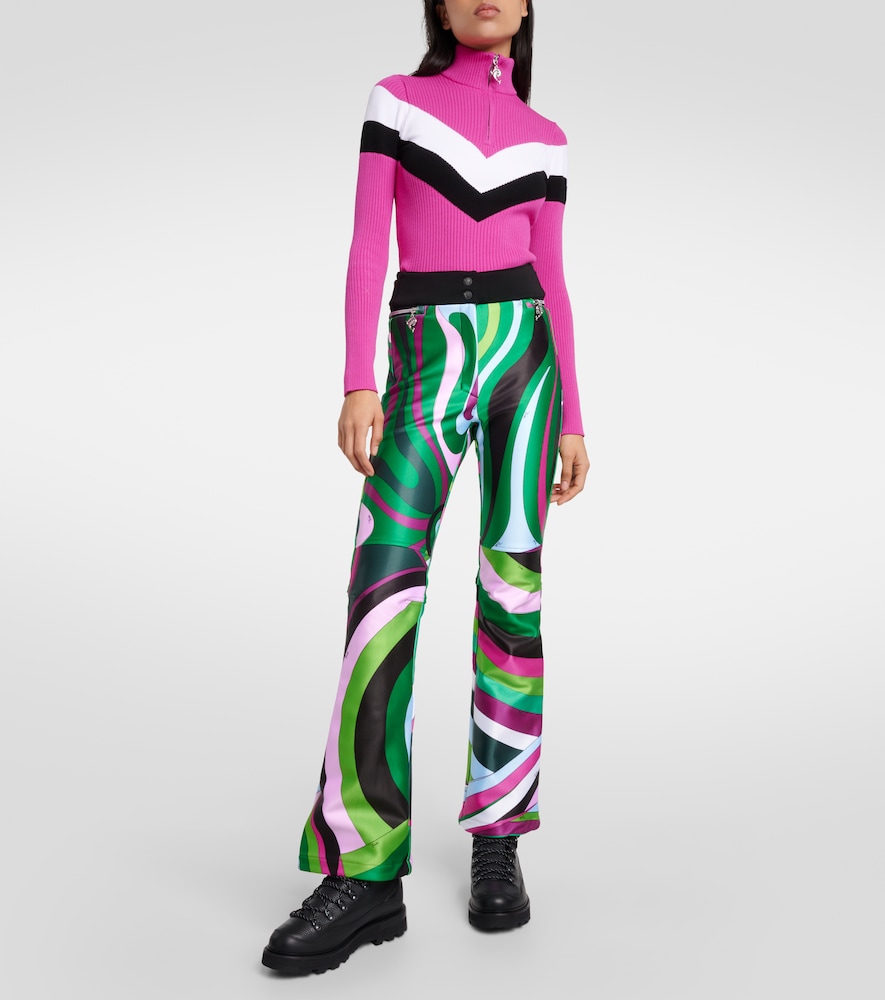 Emilio Pucci X Fusalp Striped Ski Top In Multicoloured - 20% Off