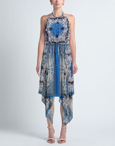 TWINSET TWINSET Midi Dress with Paisley Print and Asymmetrical Hem