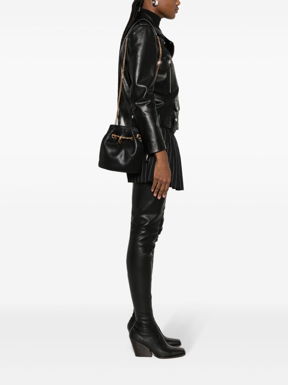 STELLA MCCARTNEY Stella McCartney Falabella Metallic Bucket Bag