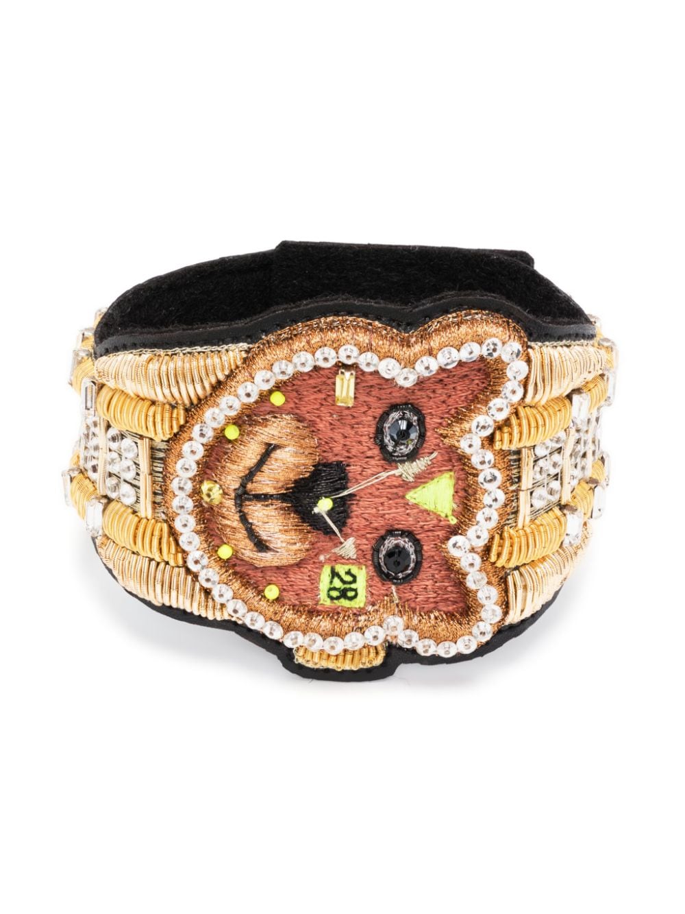 Walter Van Beirendonck Bear Felted Bracelet - Black | Editorialist