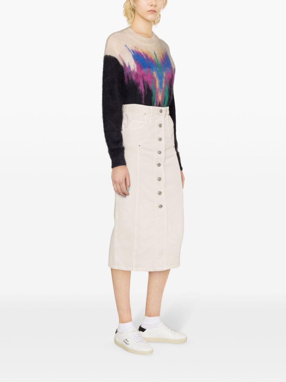 MARANT ETOILE MARANT ÉTOILE Vandy Midi Denim Skirt