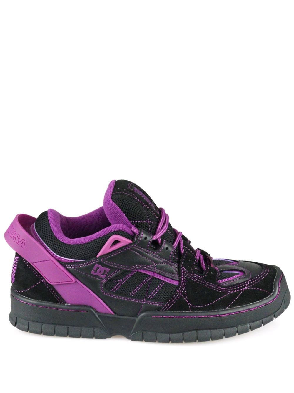 Needles X Dc Shoes Spectre Panelled Sneakers In Black - 57% Off