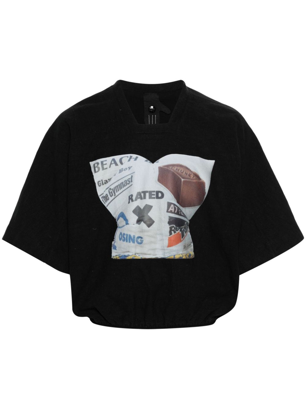 Bernhard Willhelm Linen T-Shirt In Black - 50% Off | Editorialist