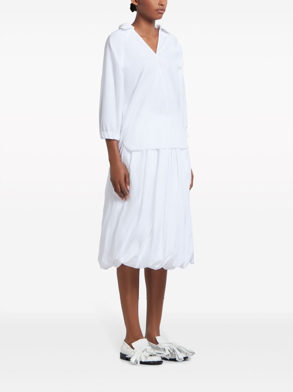 MARNI Marni Puffball-Hem Midi Skirt