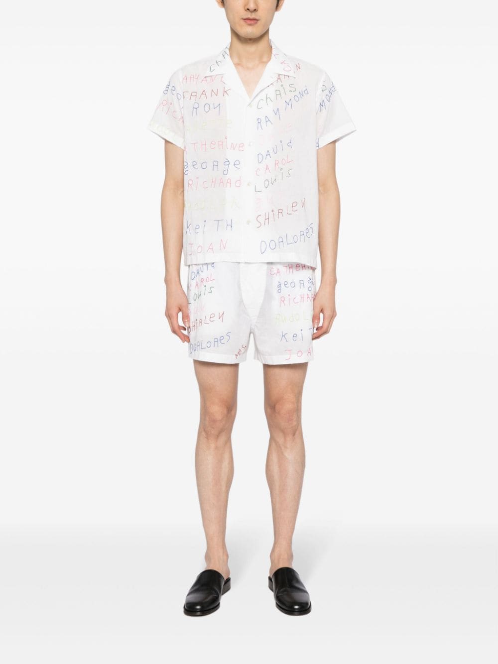 BODE BODE Familial Hall Cotton Shorts