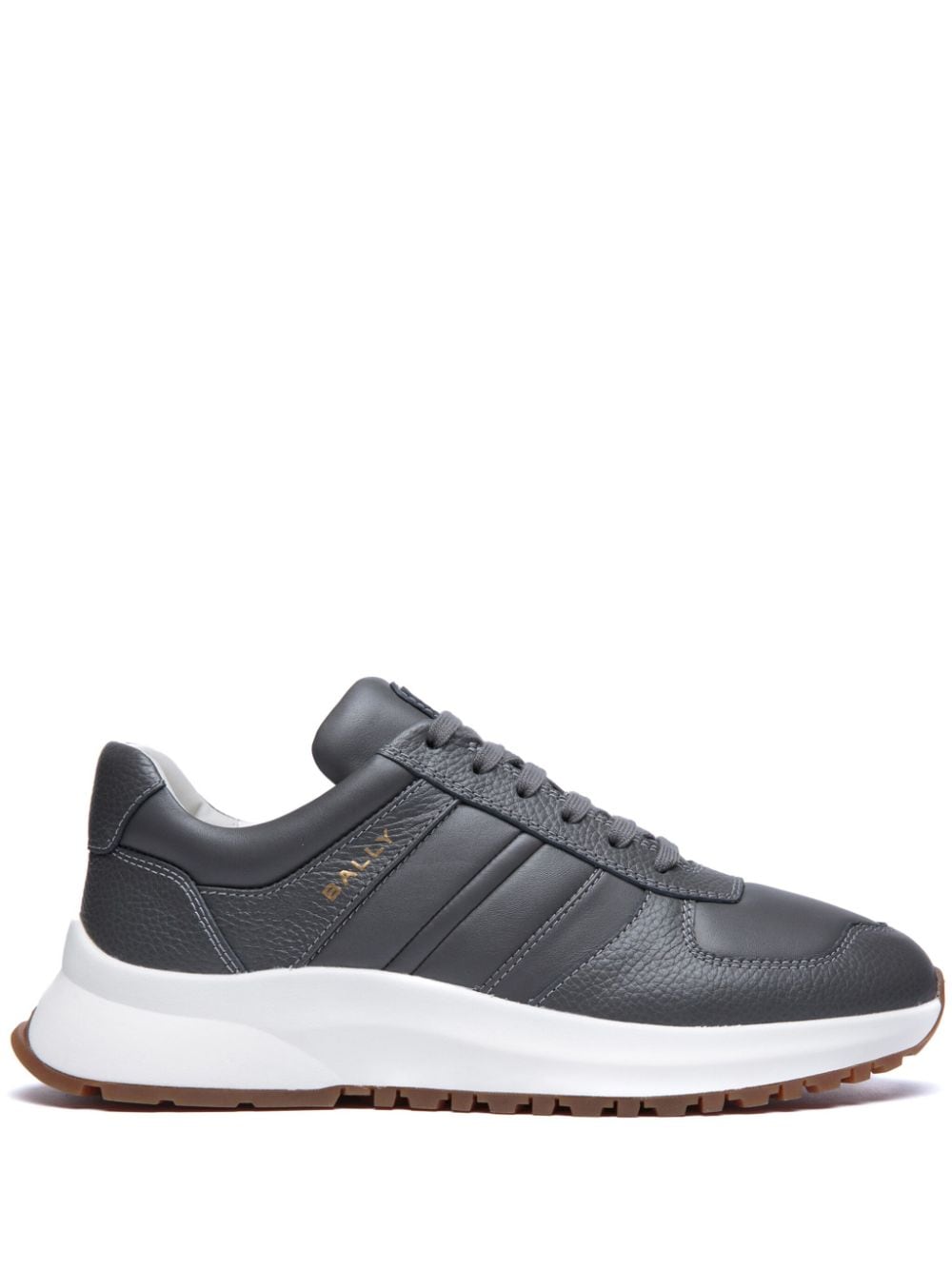 チャンキー Bally Asken Leather Sneakers - Grey - 50% Off | Editorialist