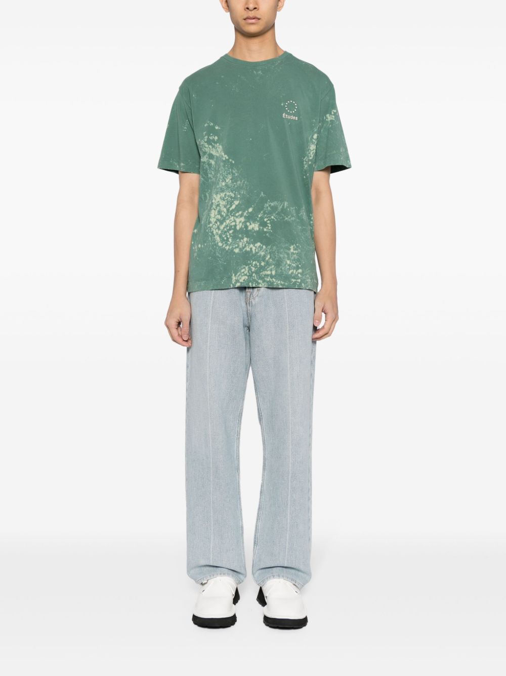 ÉTUDES STUDIO bleached-effect organic cotton t-shirt
