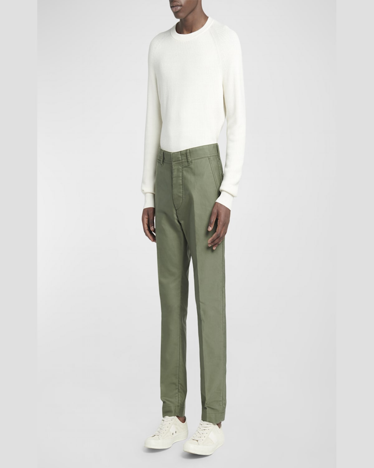 Tom Ford Cotton Chino Pants - Elm | Editorialist Tom Ford Cotton Chino Pants - Elm | Editorialist