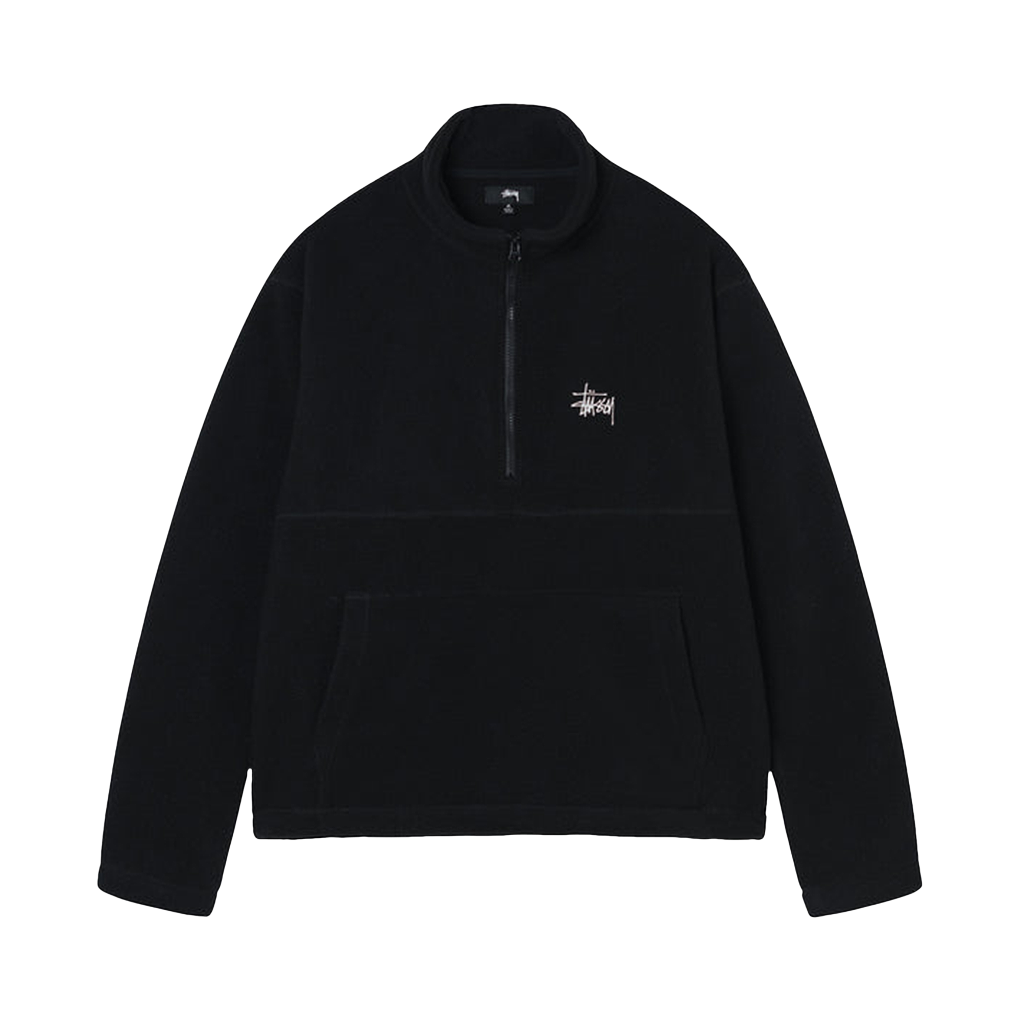 Kith For The Nfl Giants Nylon Quarter Zip Mock Neck - Black 